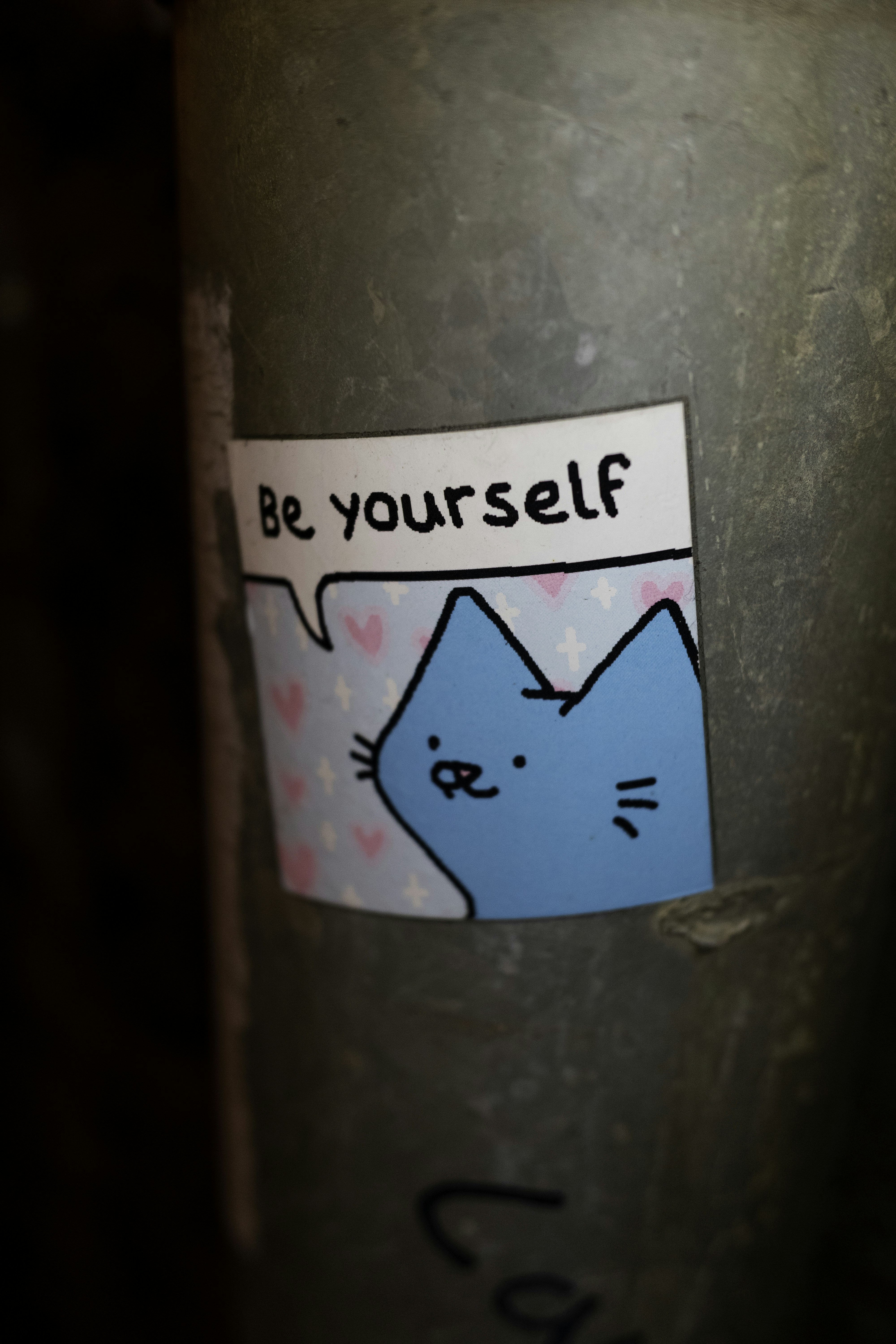 Be Yourself on a Rusted Post