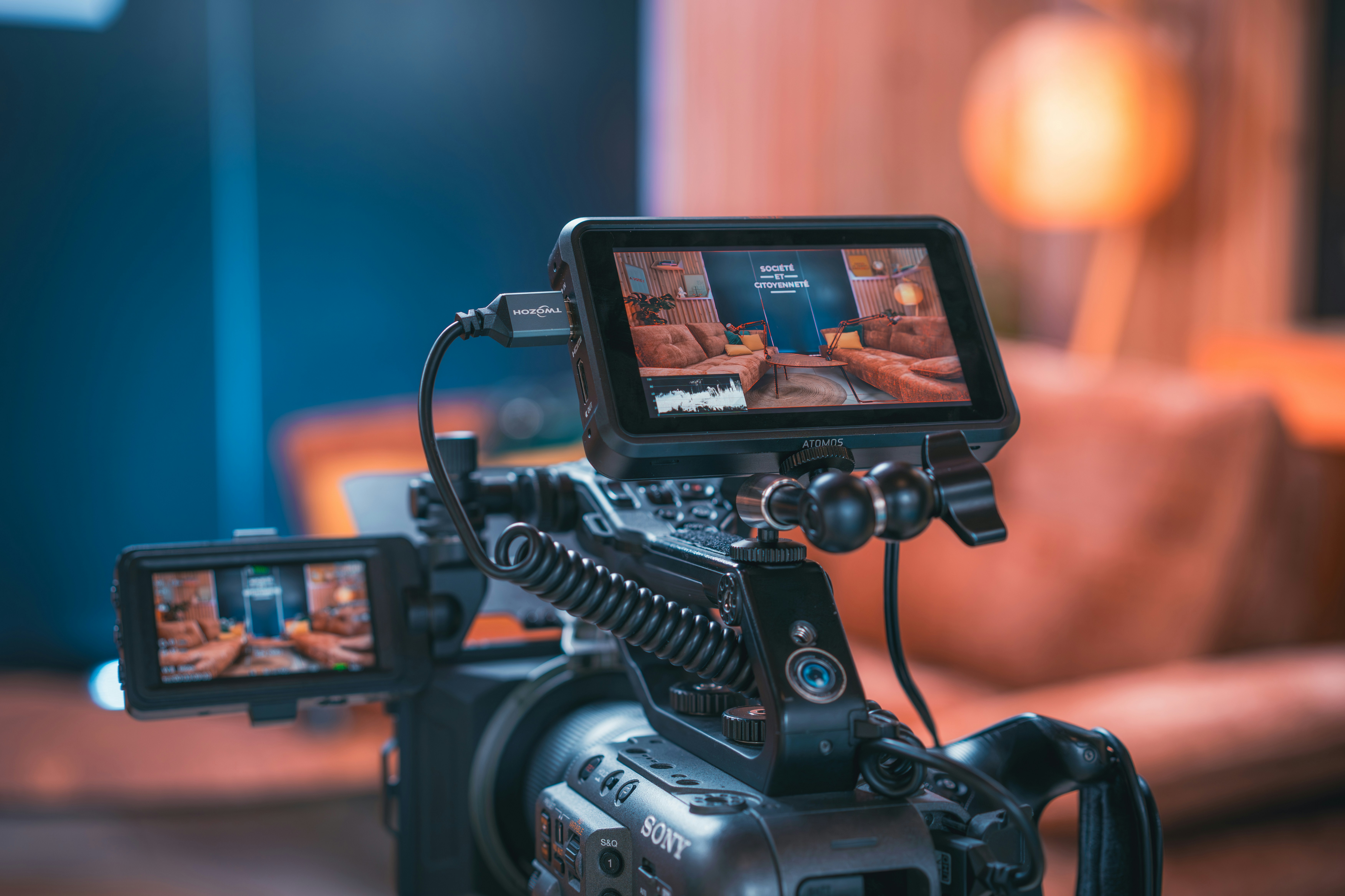 Rigged for Focus: A Pro Setup with Dual Monitors on a Cine-Style Shoot