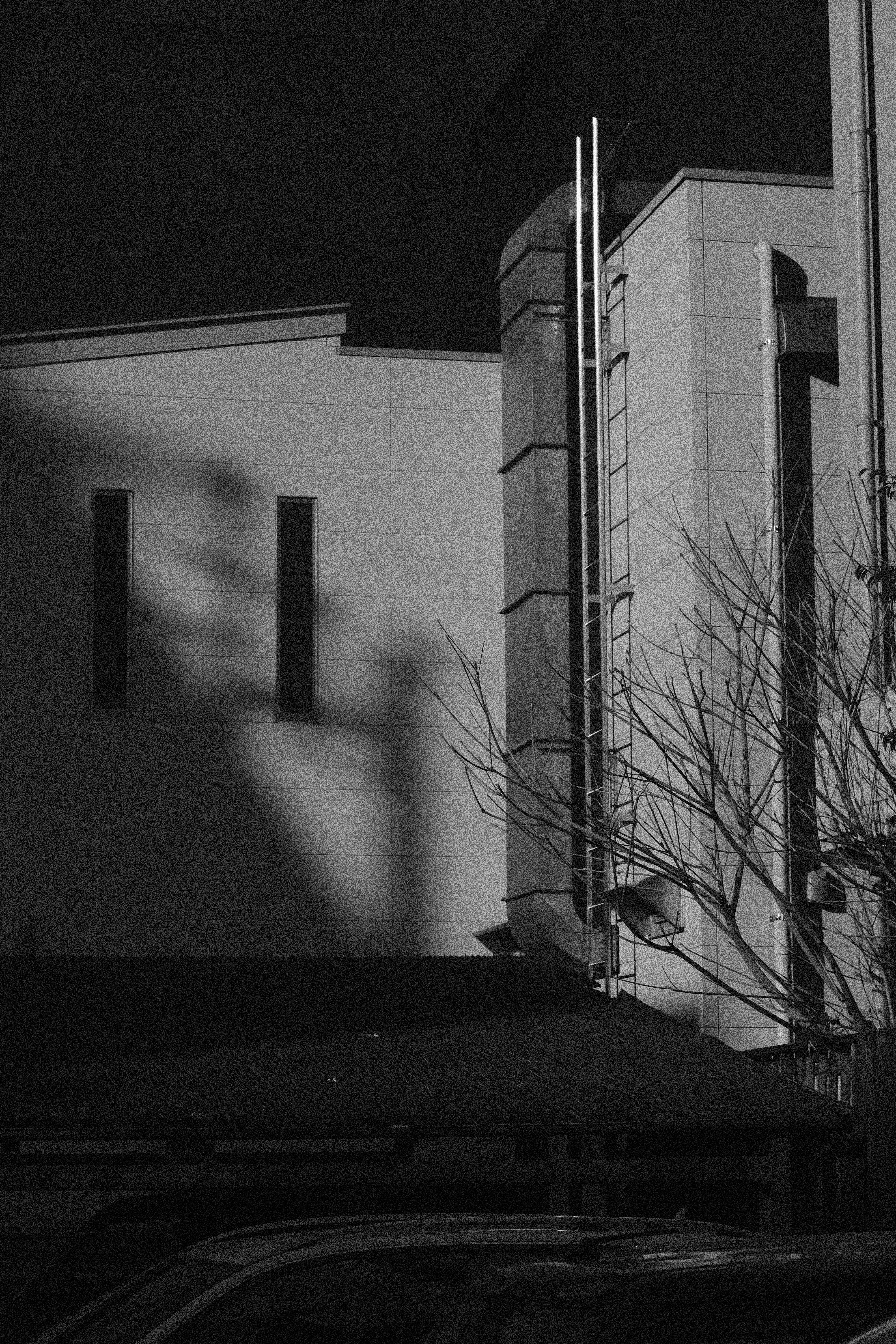 Shadows and Structures: Concrete Geometry in Dusk