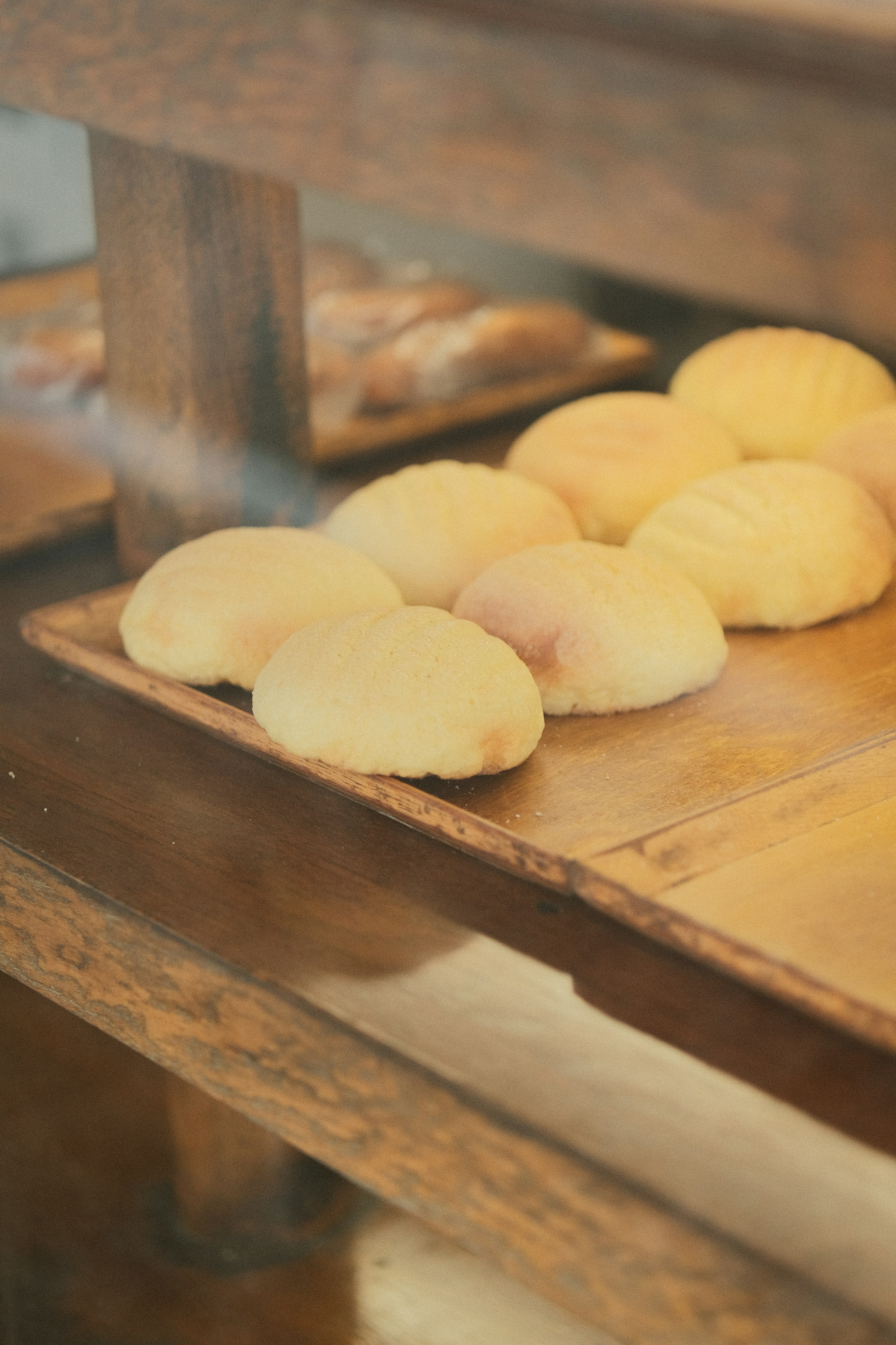 Golden Bakery Minis Resting on a Rustic Tray