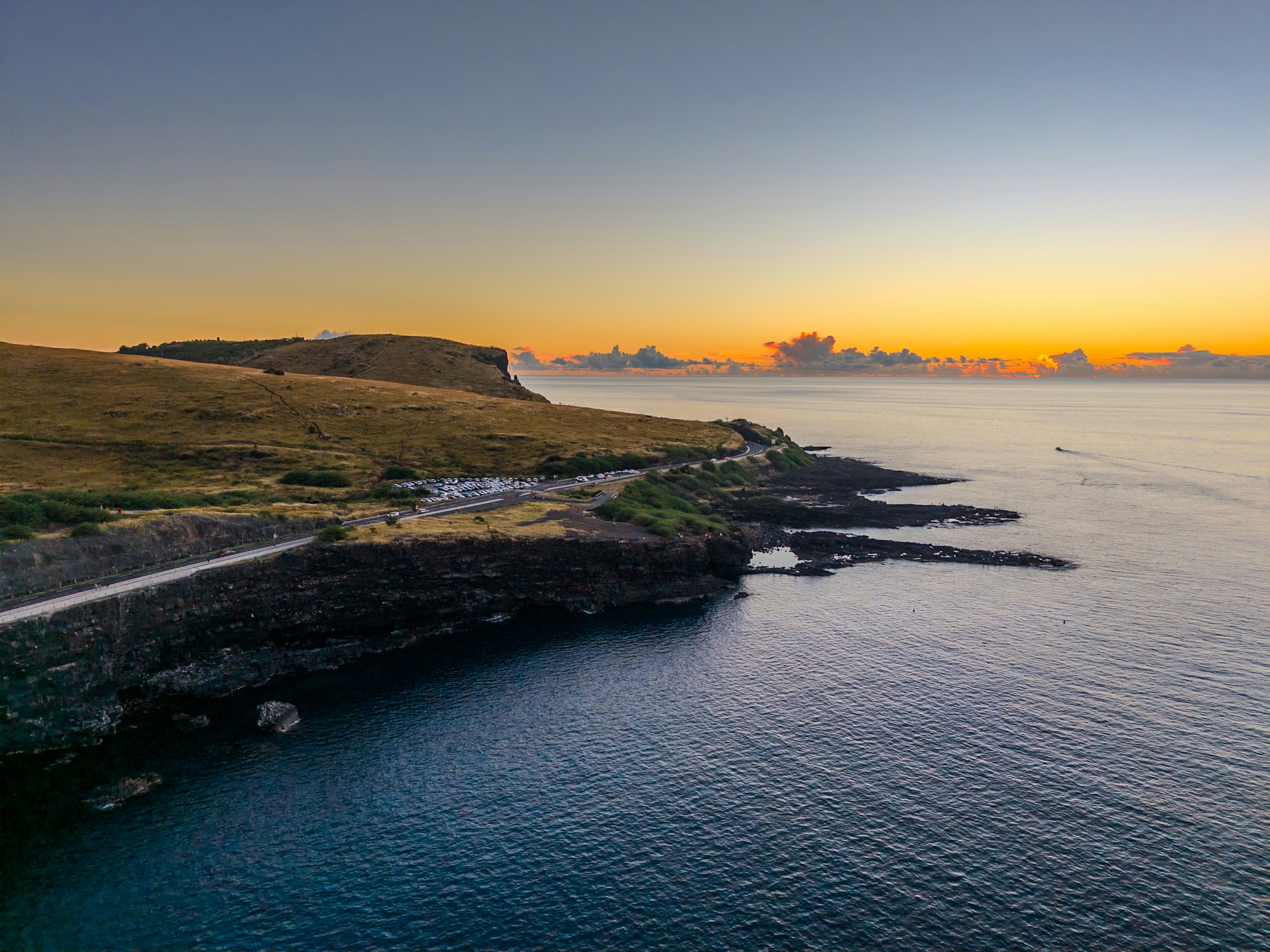 Edge of Dawn: Cliffside Path Framing the Quiet Sea