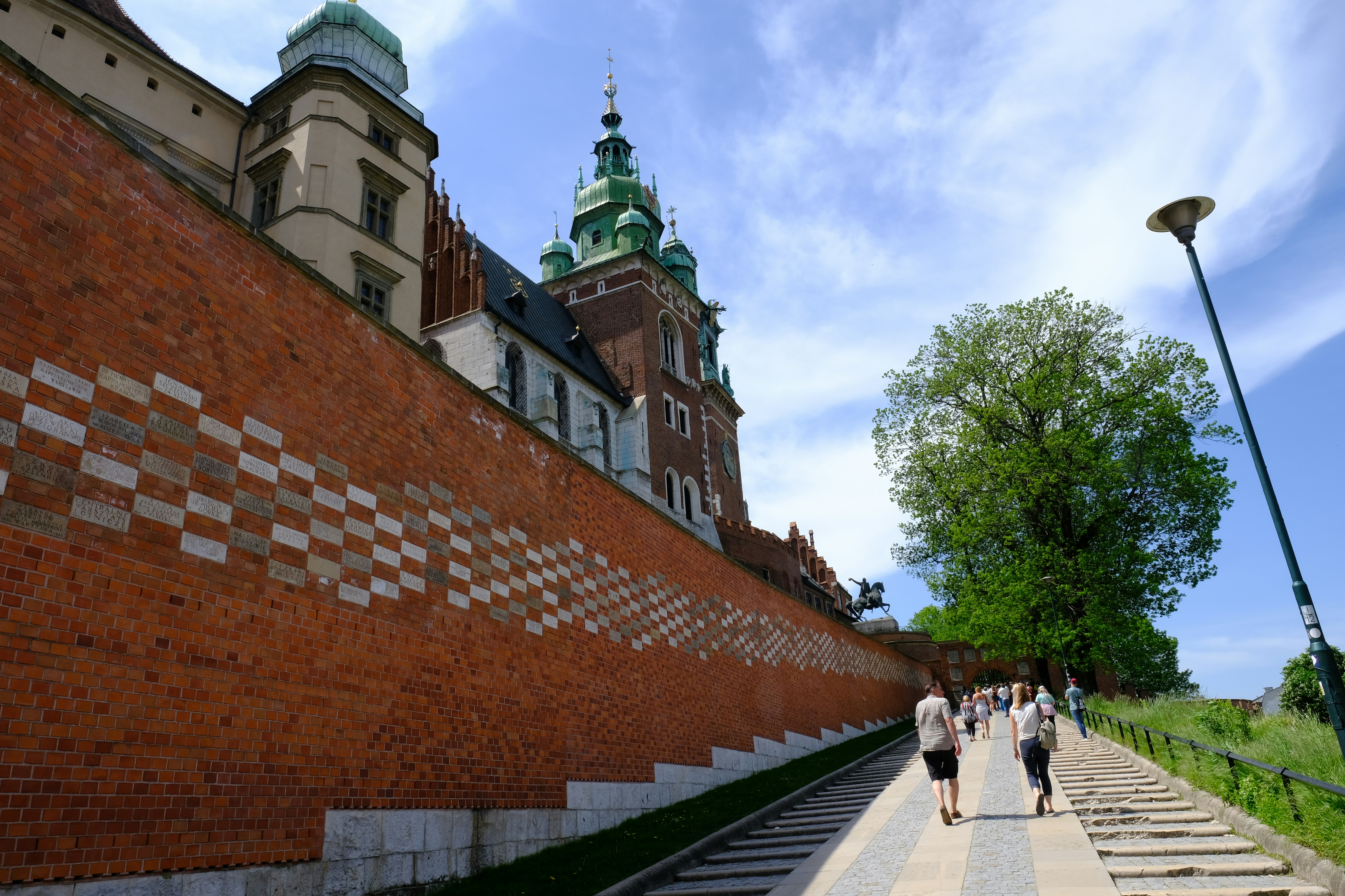 Staircase Along the Red Brick Citadel