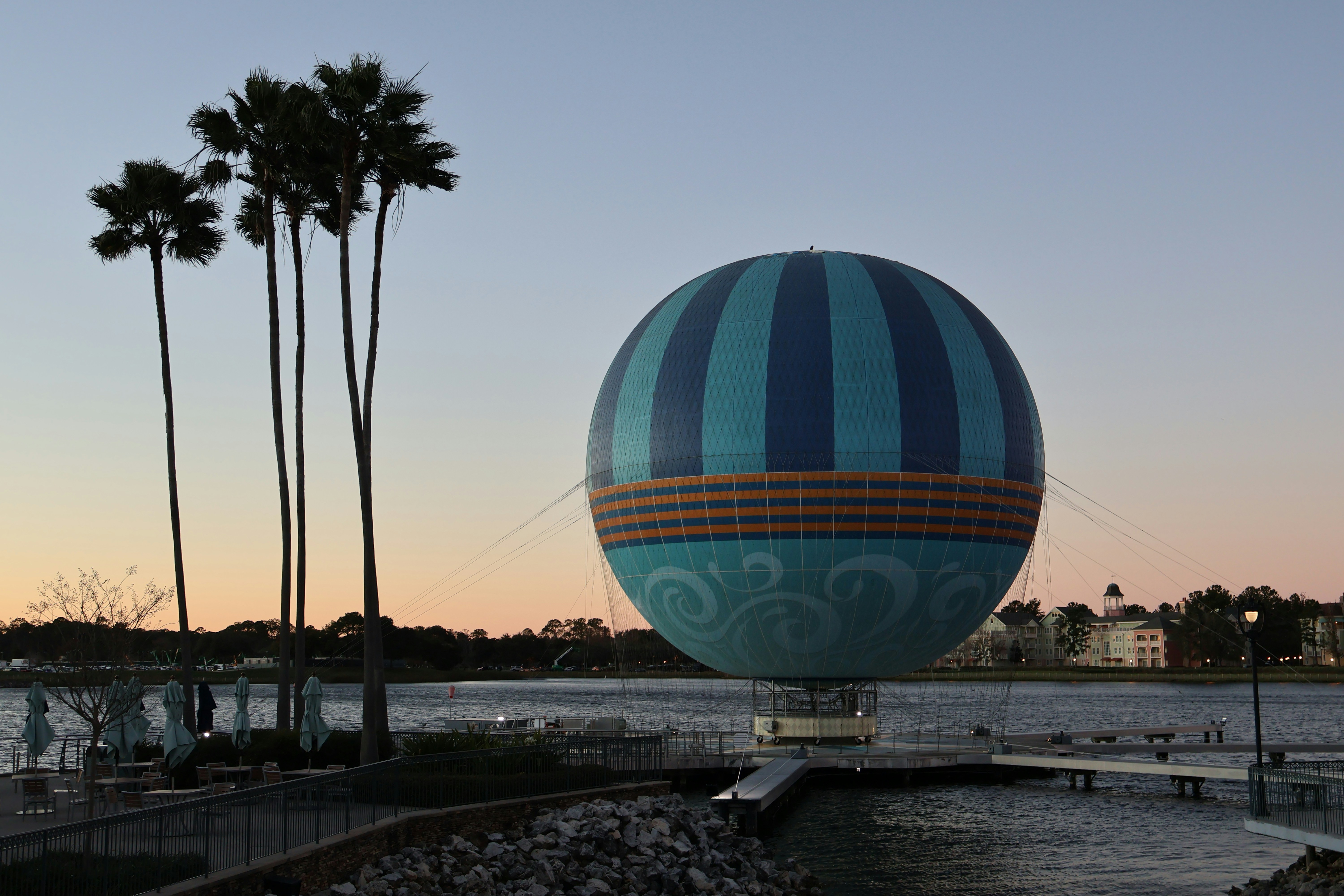 Balloon by the Bay: A Calm Evening at the Pier