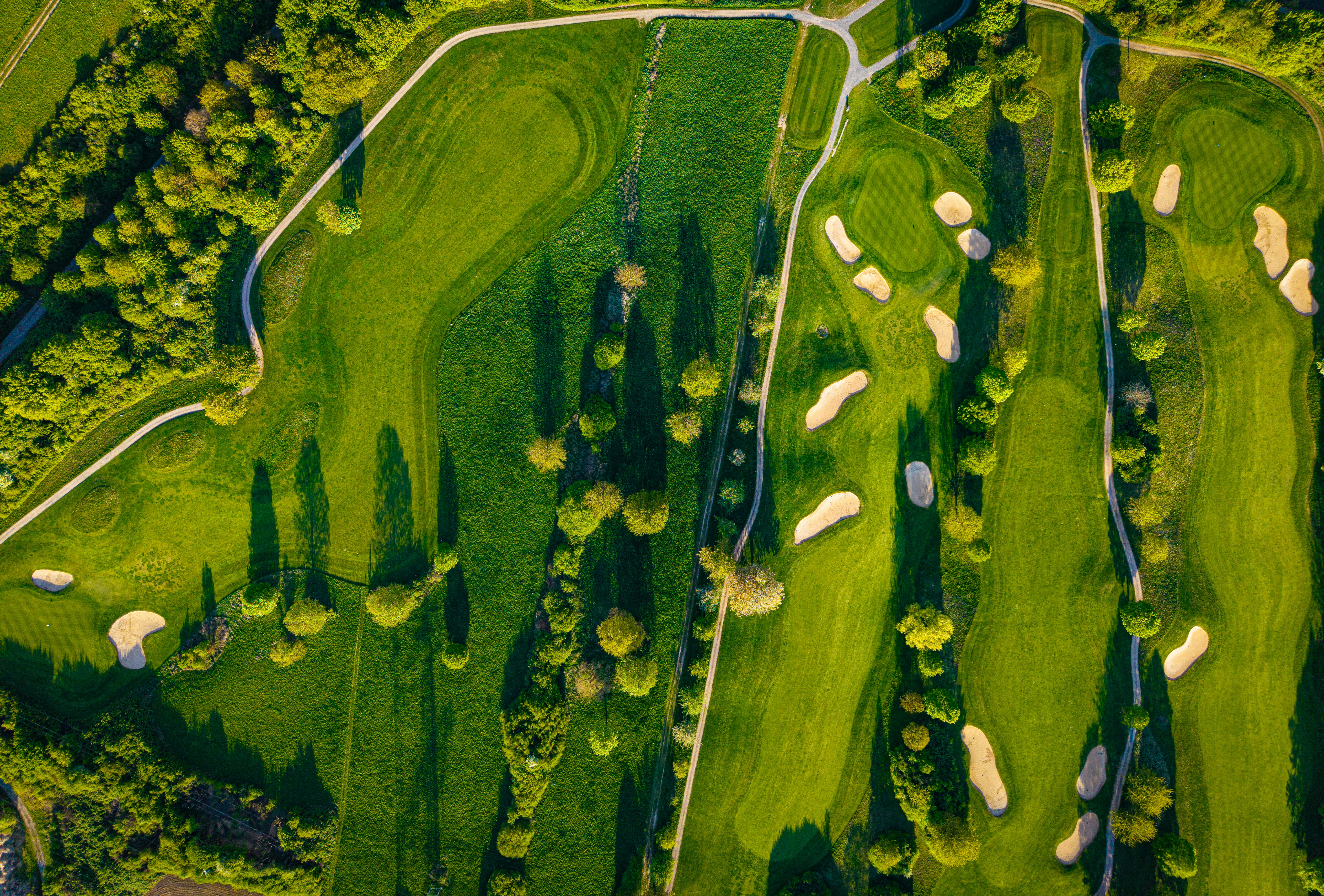 Green Fairways: A Bird’s-Eye Tour of a Golf Course in Bloom