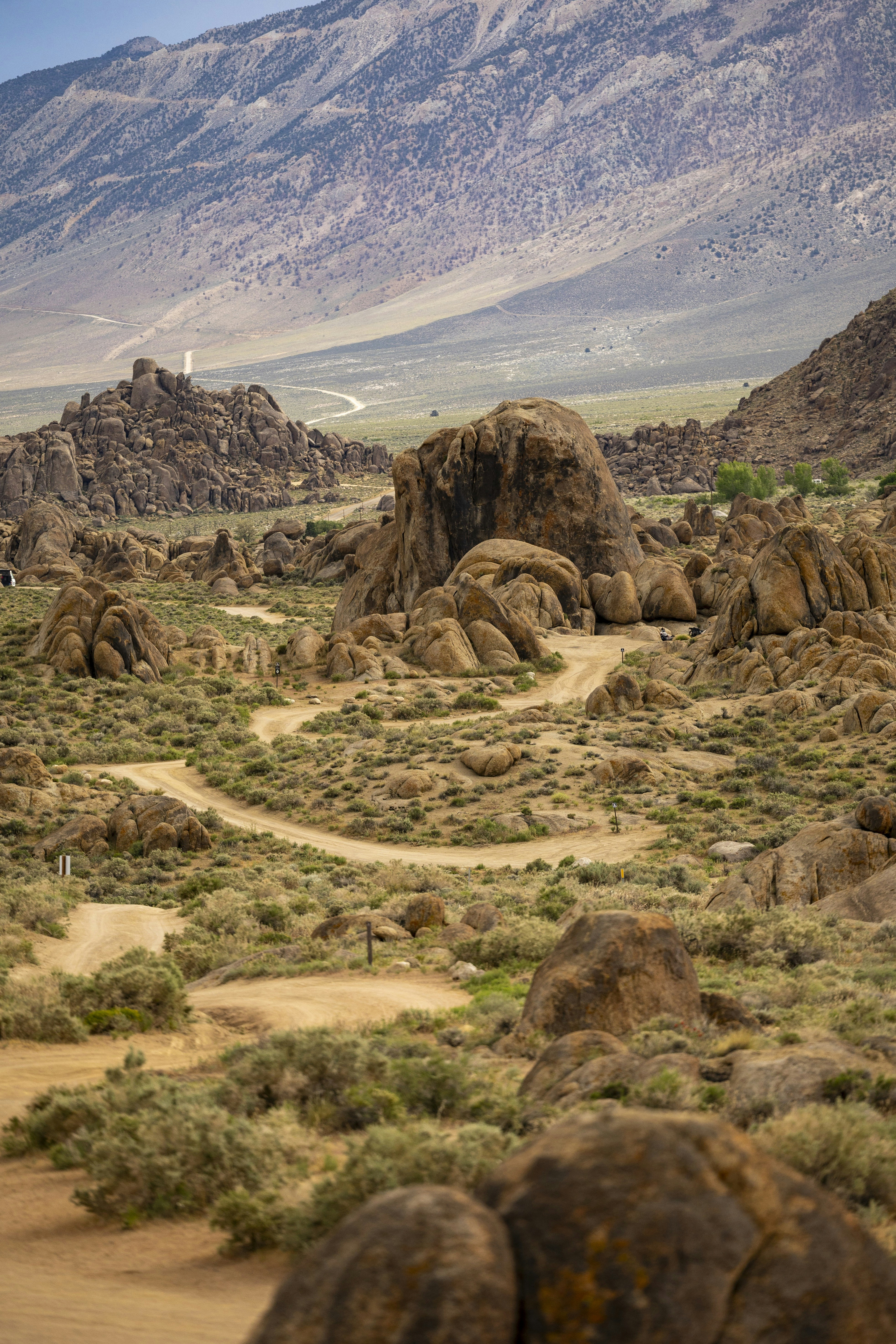 Winding Desert Trail Through Granite Monoliths