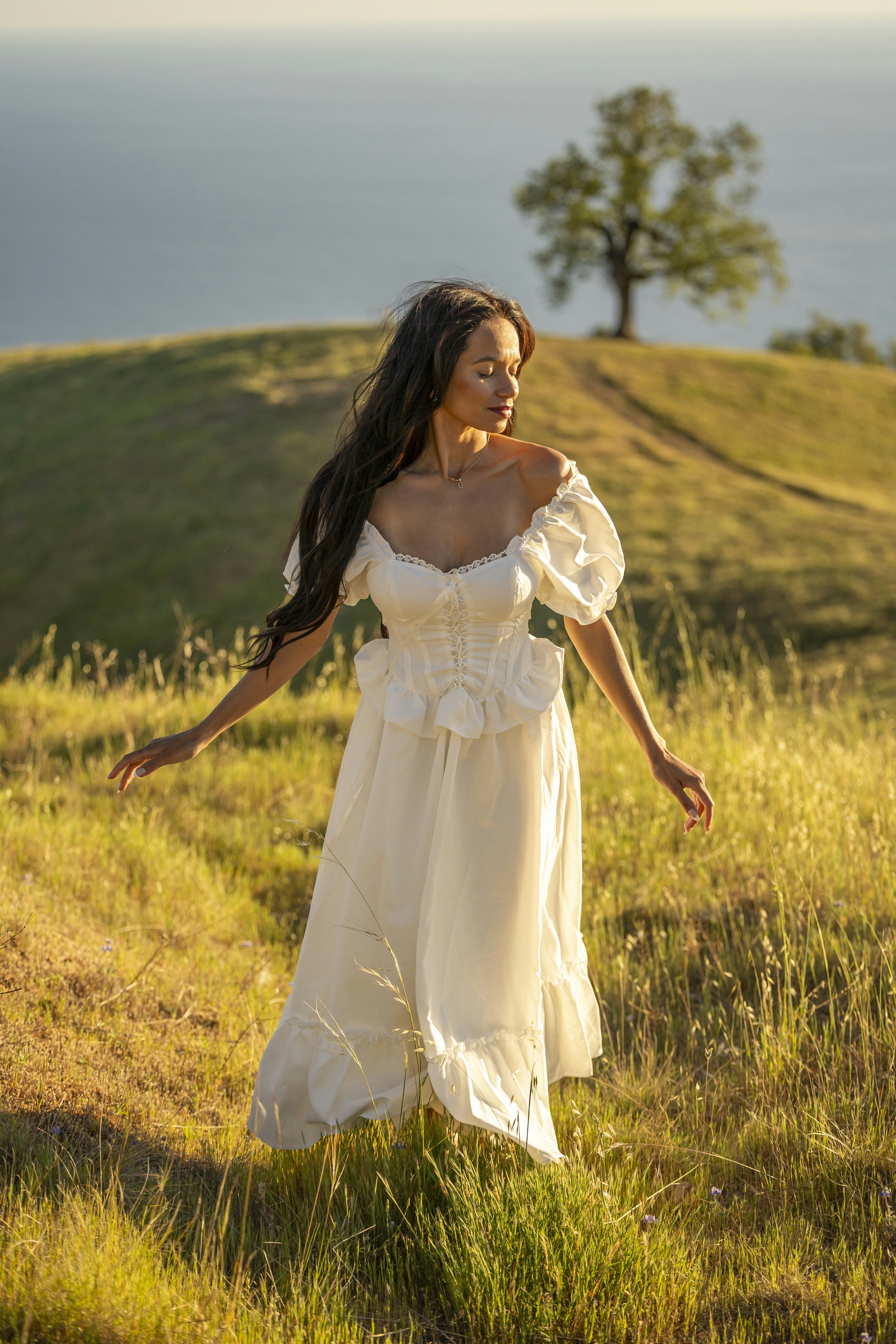 Golden Hour Embrace on the Hill