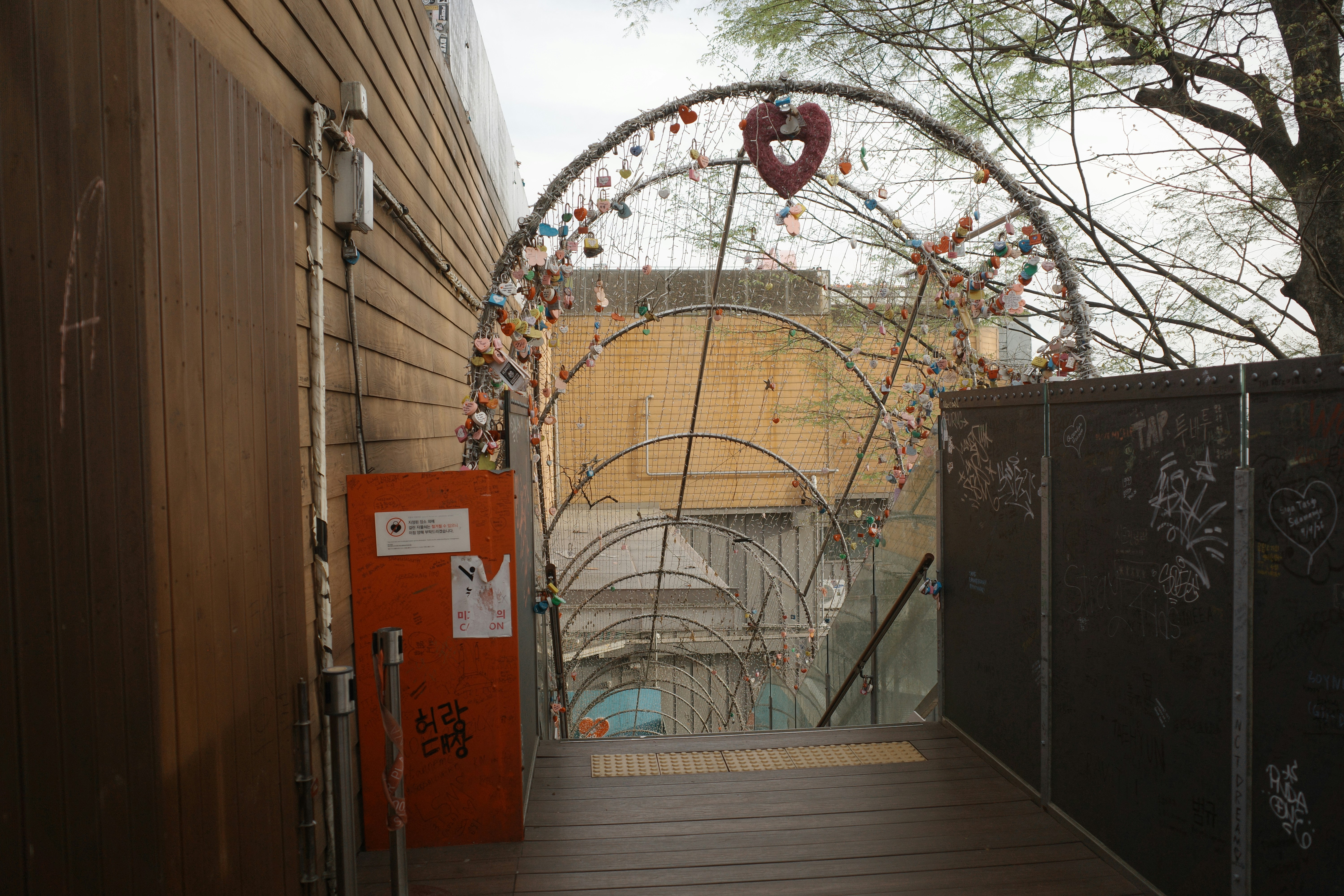 Heart Archer Archway: A Corridor of Painted Hearts