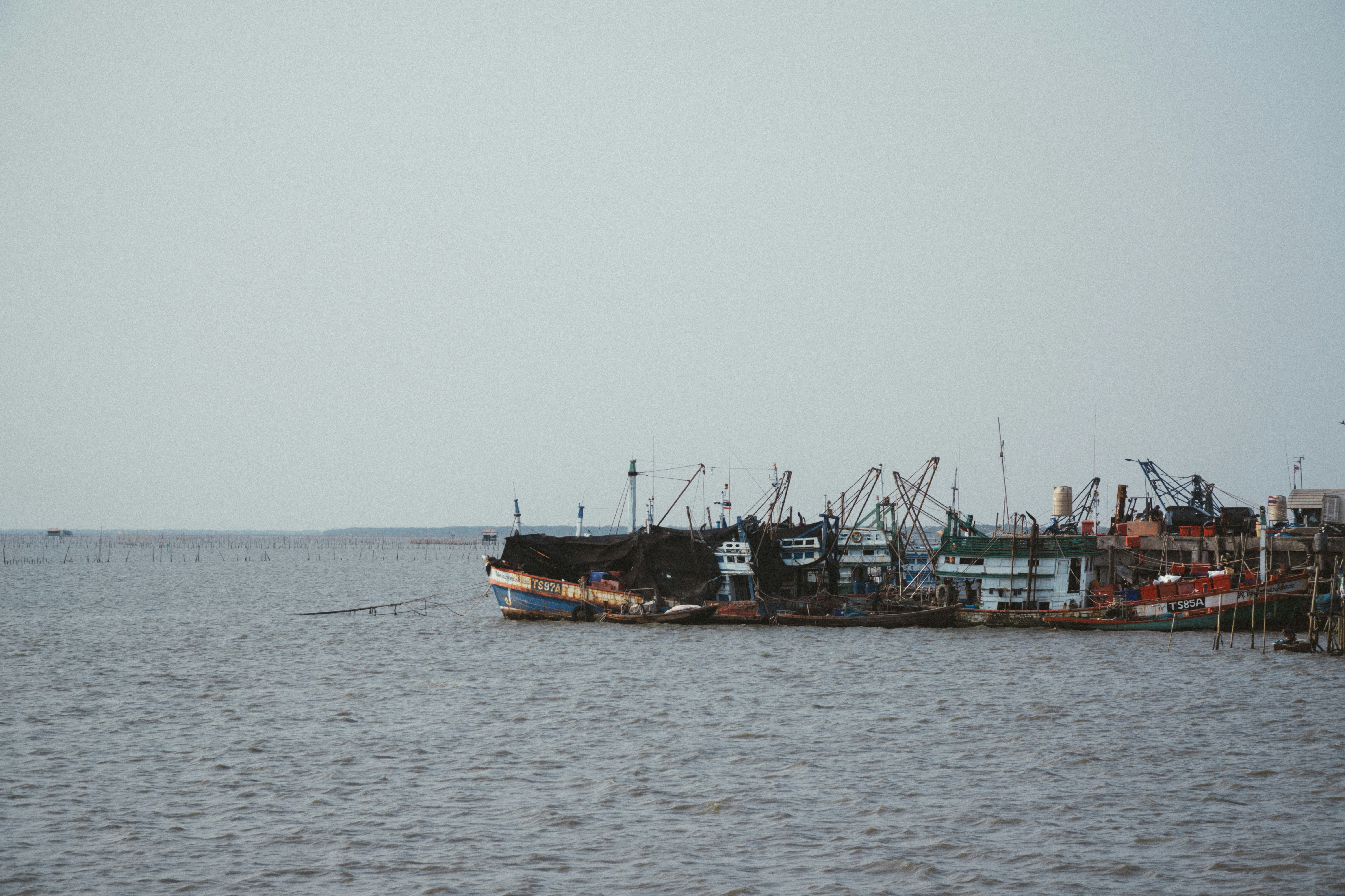 Haven of Workboats at Dusk
