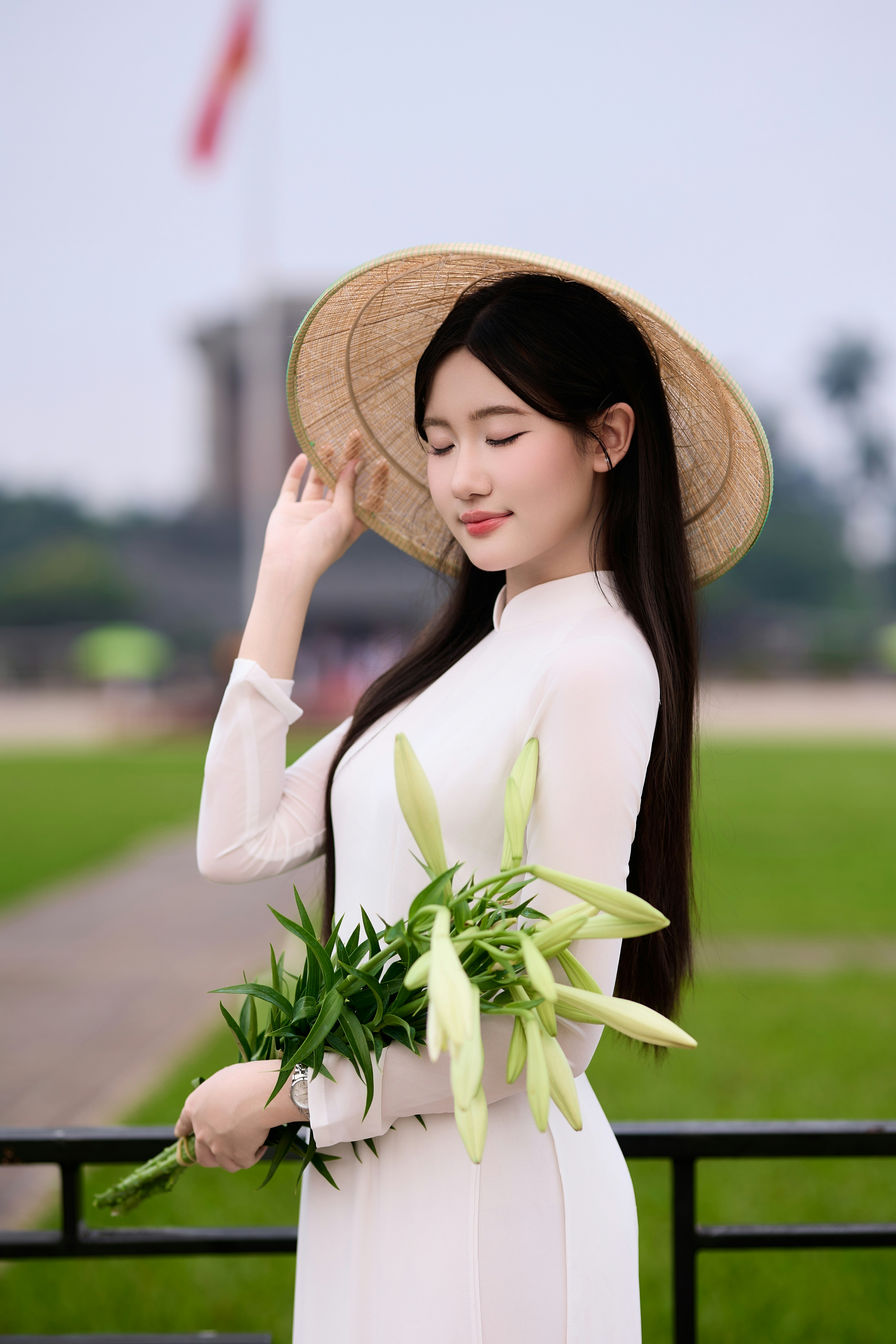 Elegance in the Park: A Quiet Moment with Lily