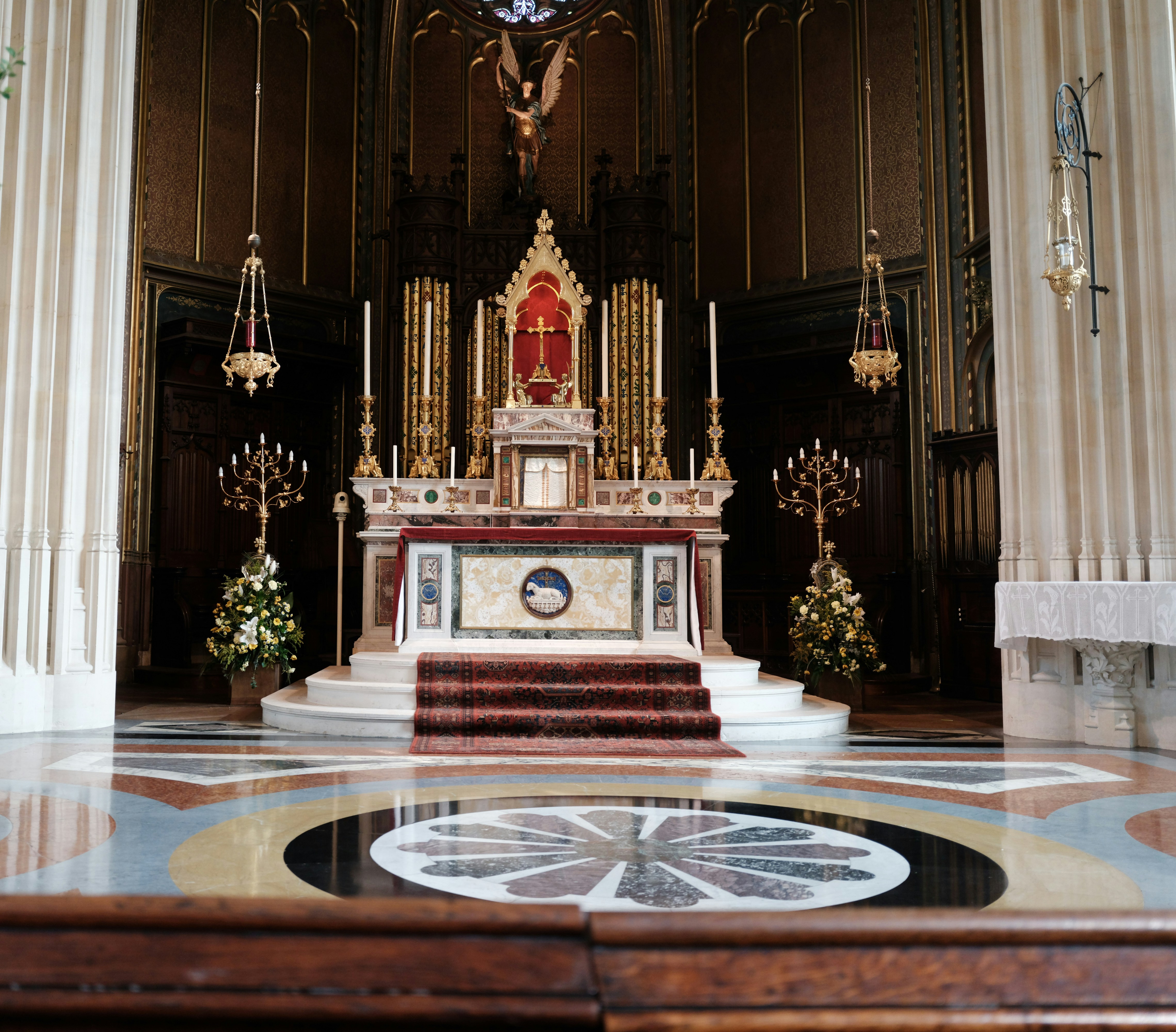 Toward the Altar: Sacred Centerpiece in a Cathedral