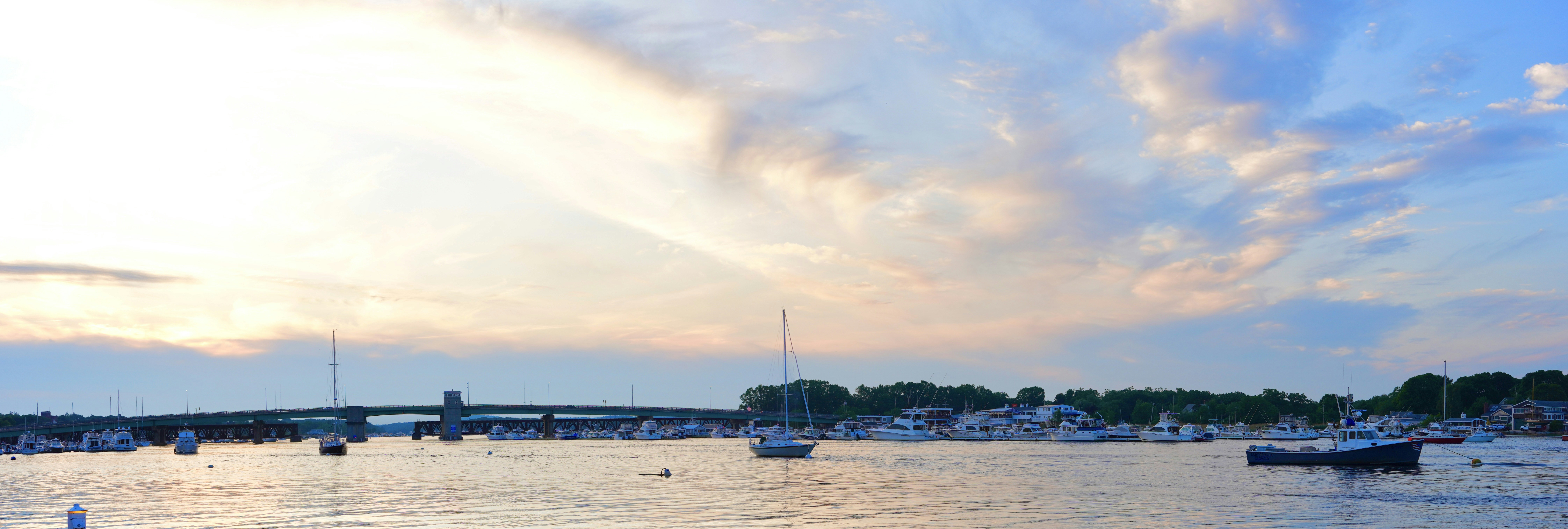Dusk on the Docks: Boats Quietly Rest at the Water's Edge