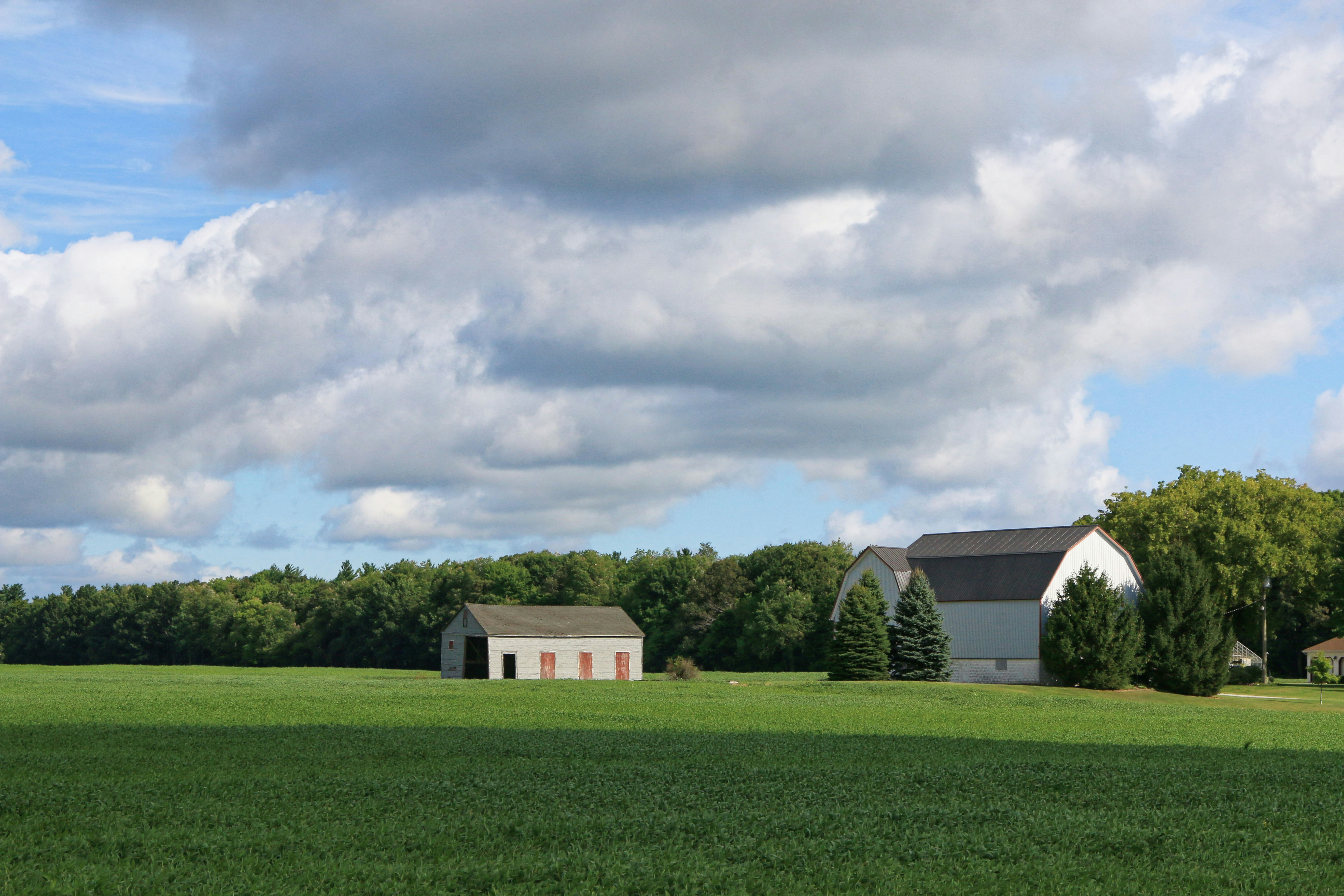 Quiet Farmstead Under a Sky of Bring-Your-Own Clouds