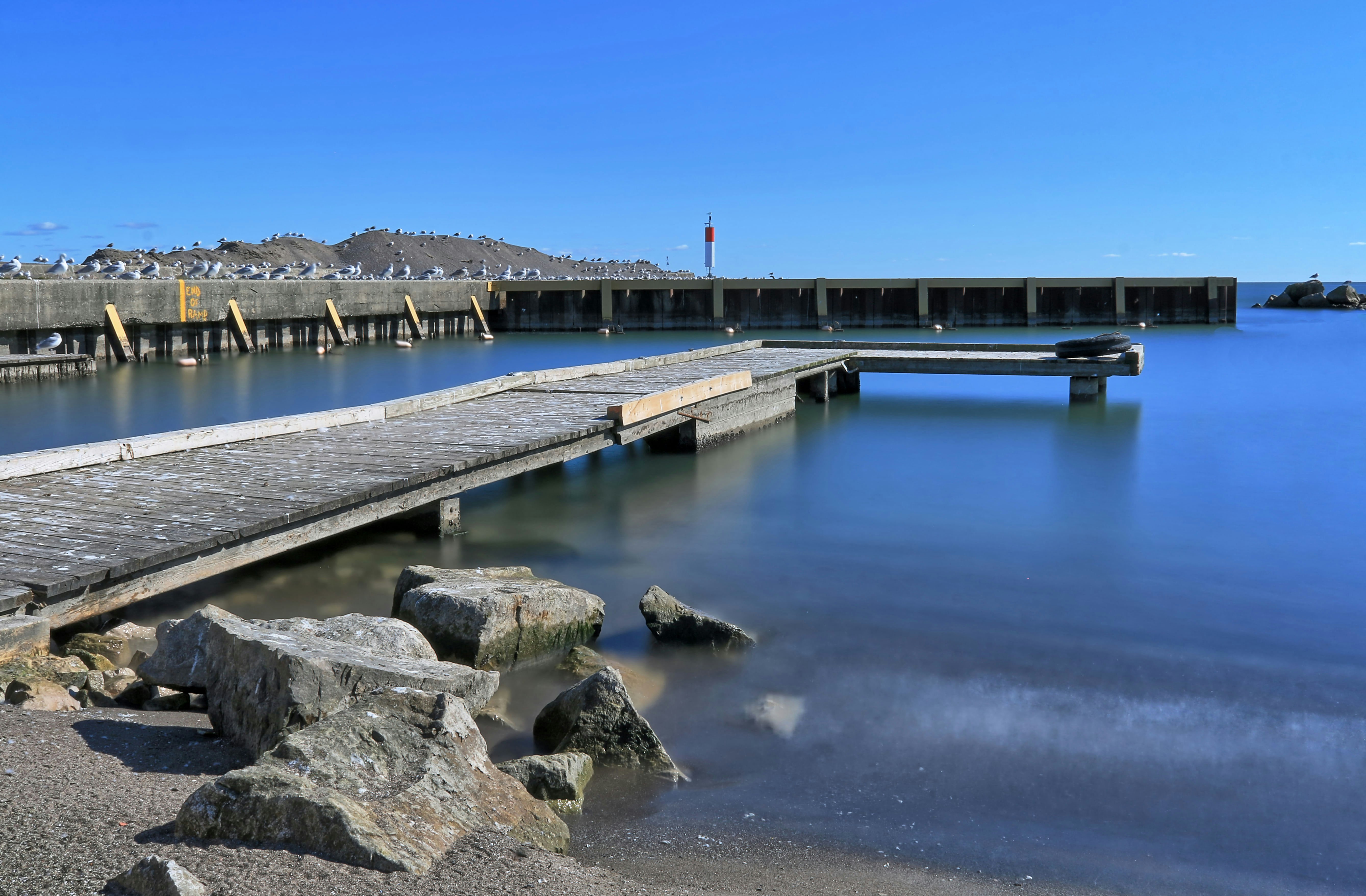 Harbor Pier Reaches for a Calm Horizon