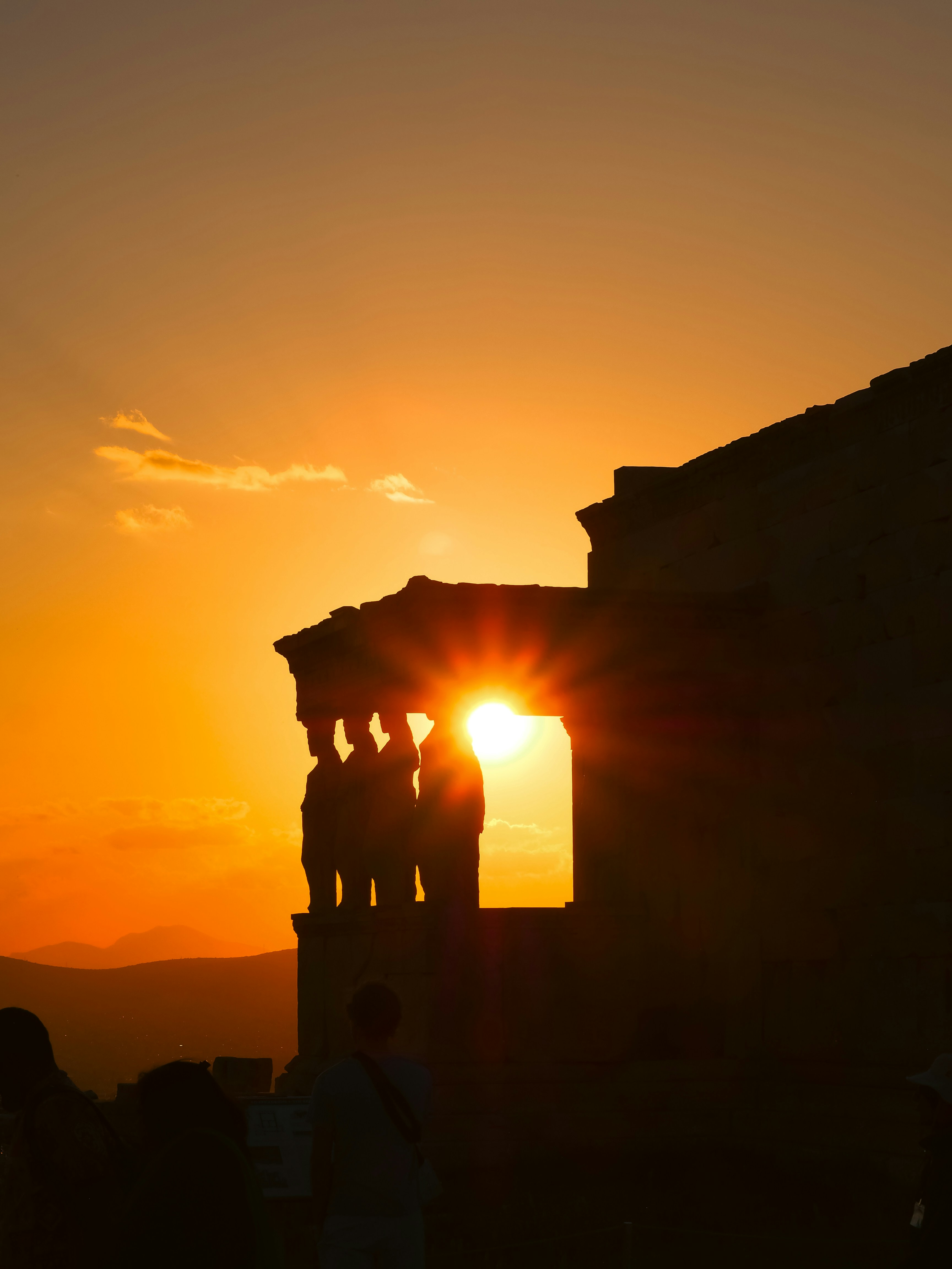Sunburst Through the Parthenon’s Silhouette