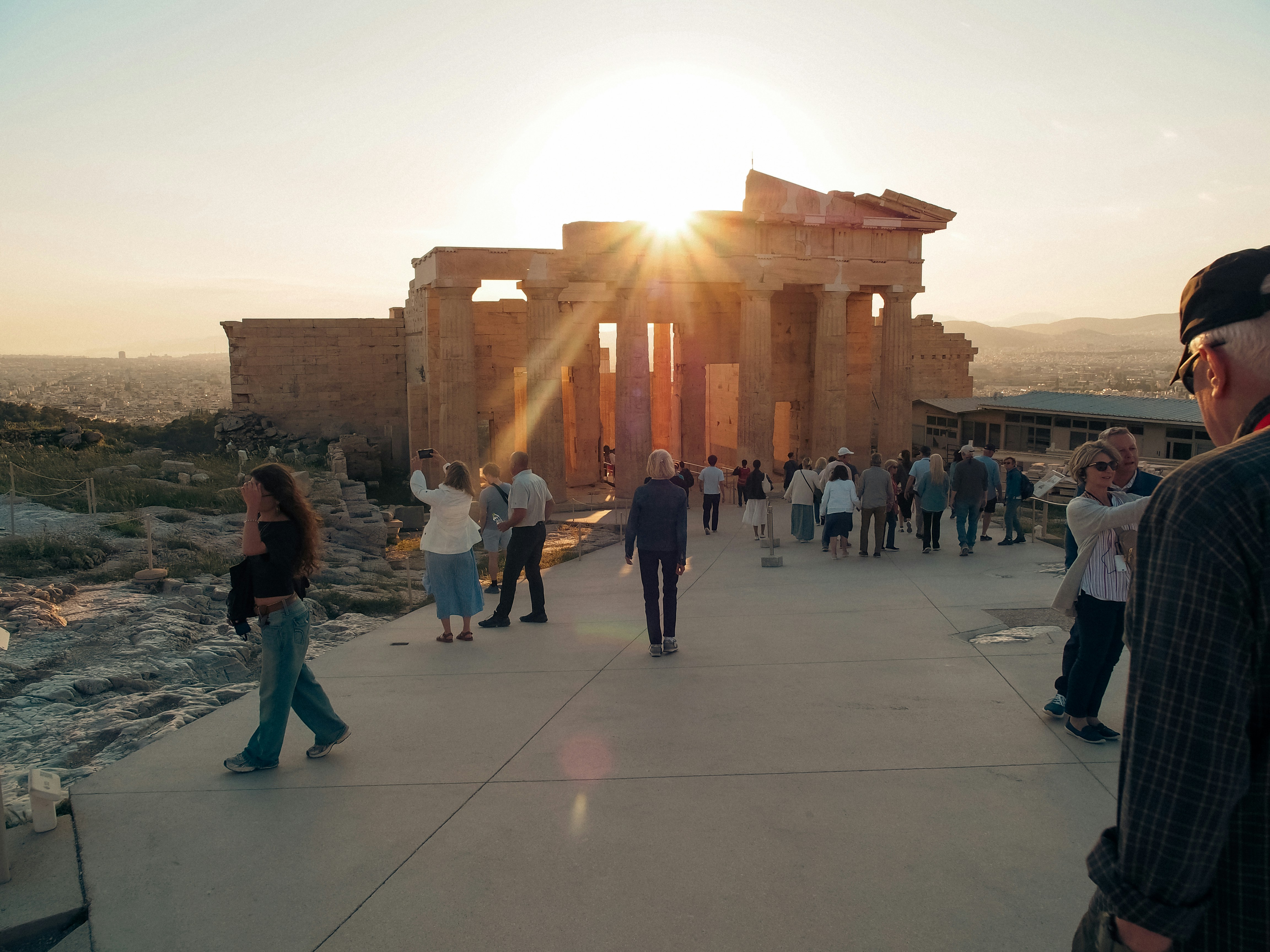 Sunlit Passage to the Parthenon