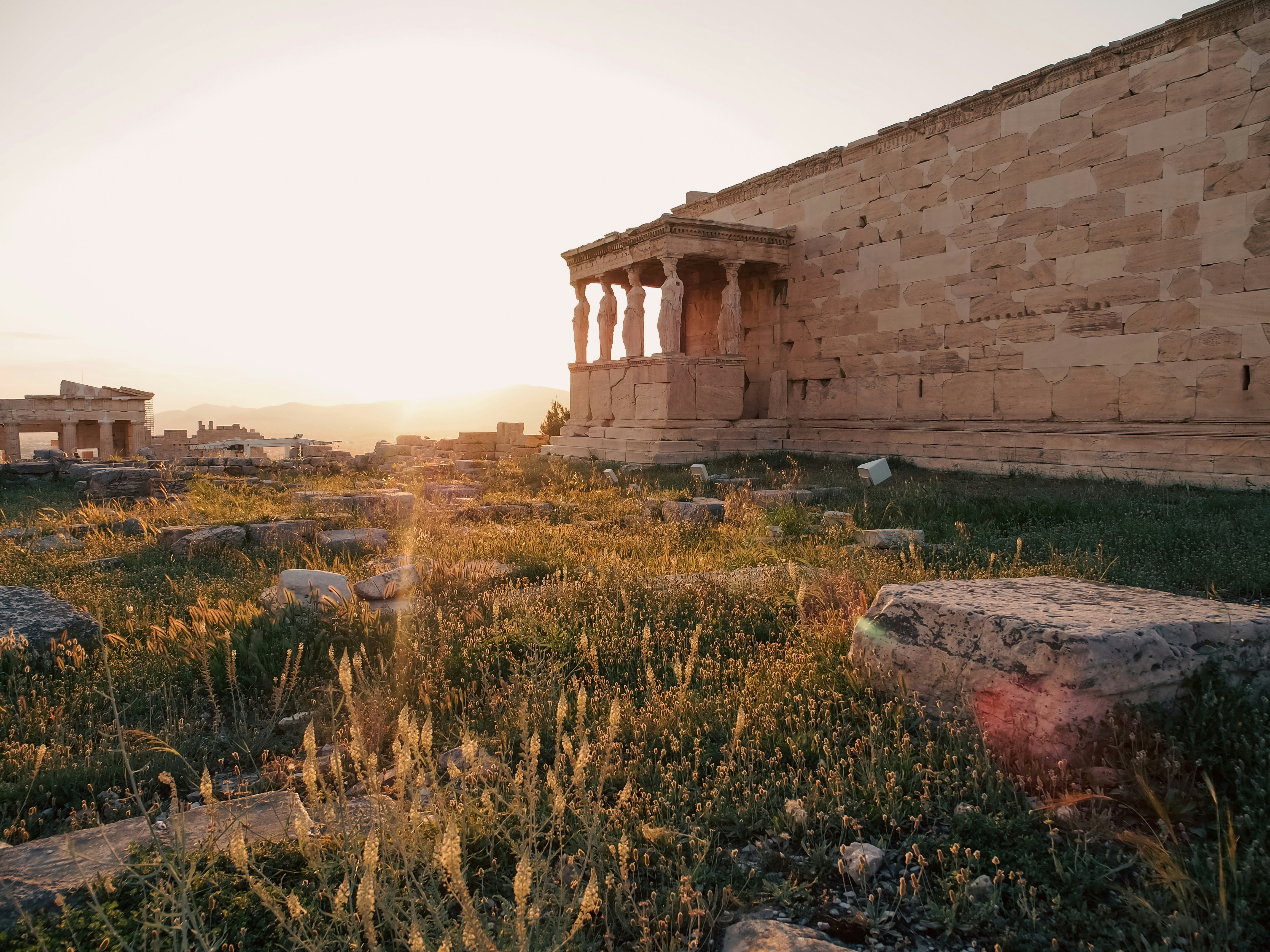Sunlit Ruins at the Edge of the World