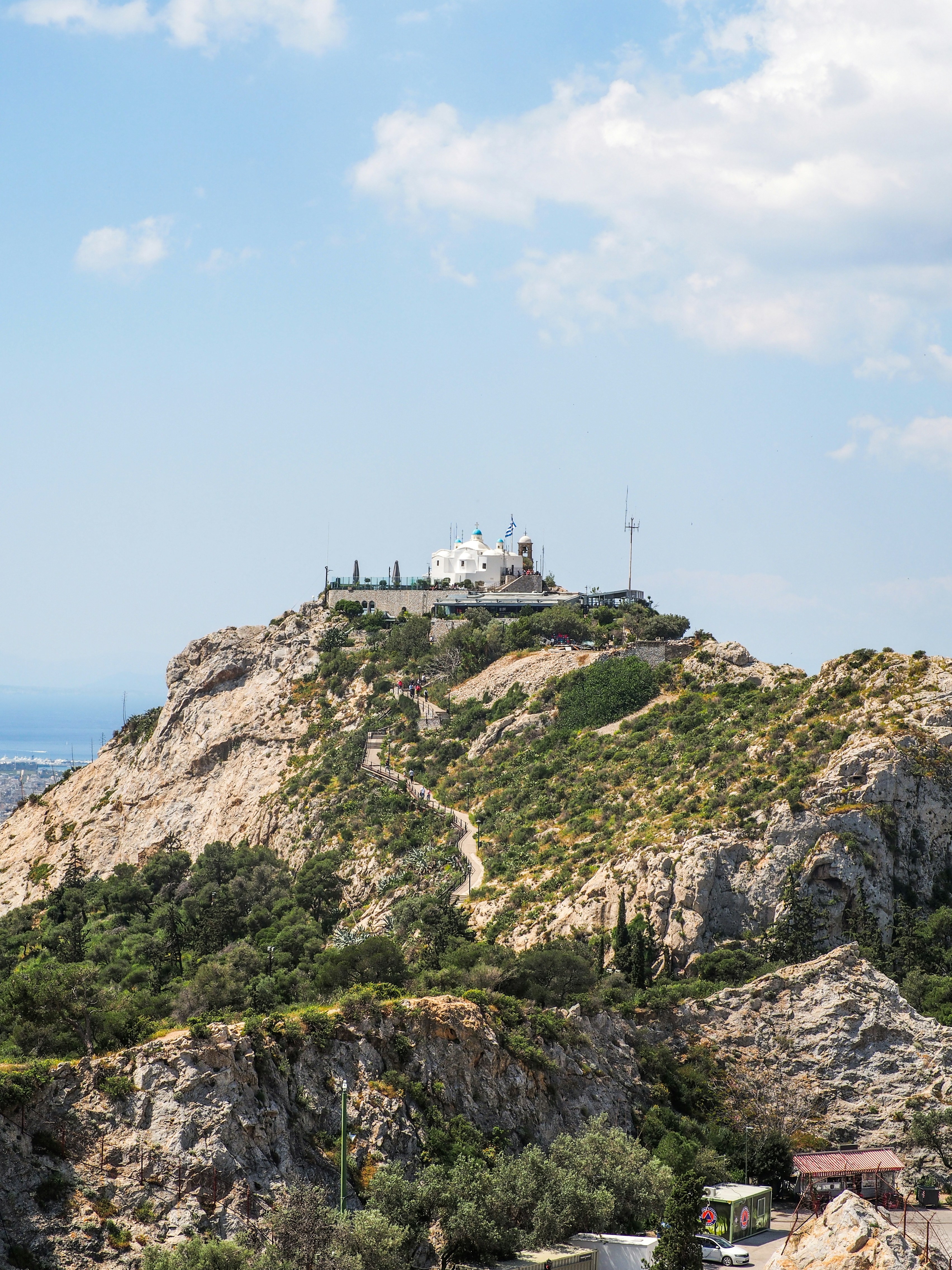 Castle on the Cliff: A White Anchor Above the Sea