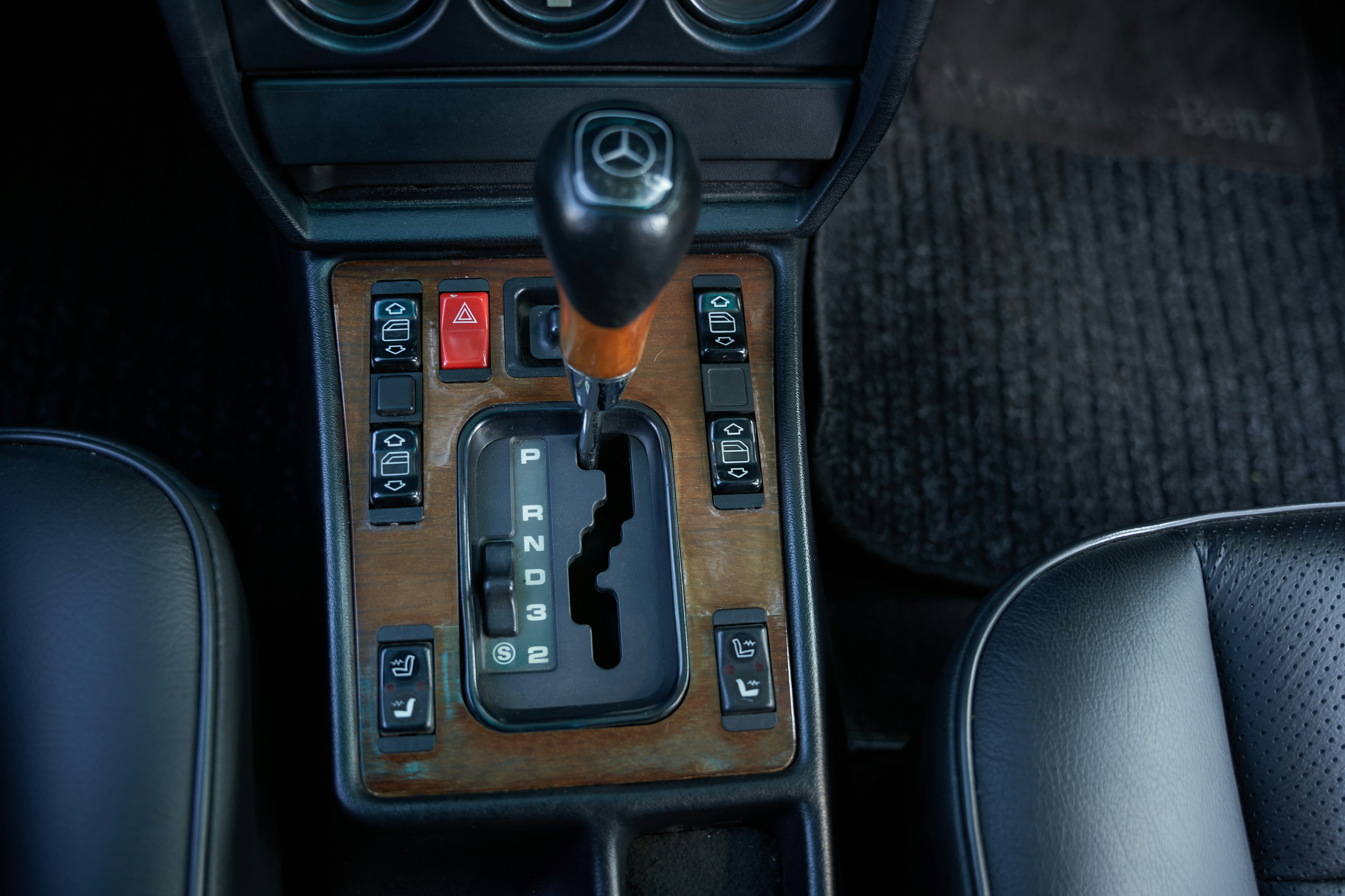 Center Console in Focus: An Archival Drive Among Leather and Chrome