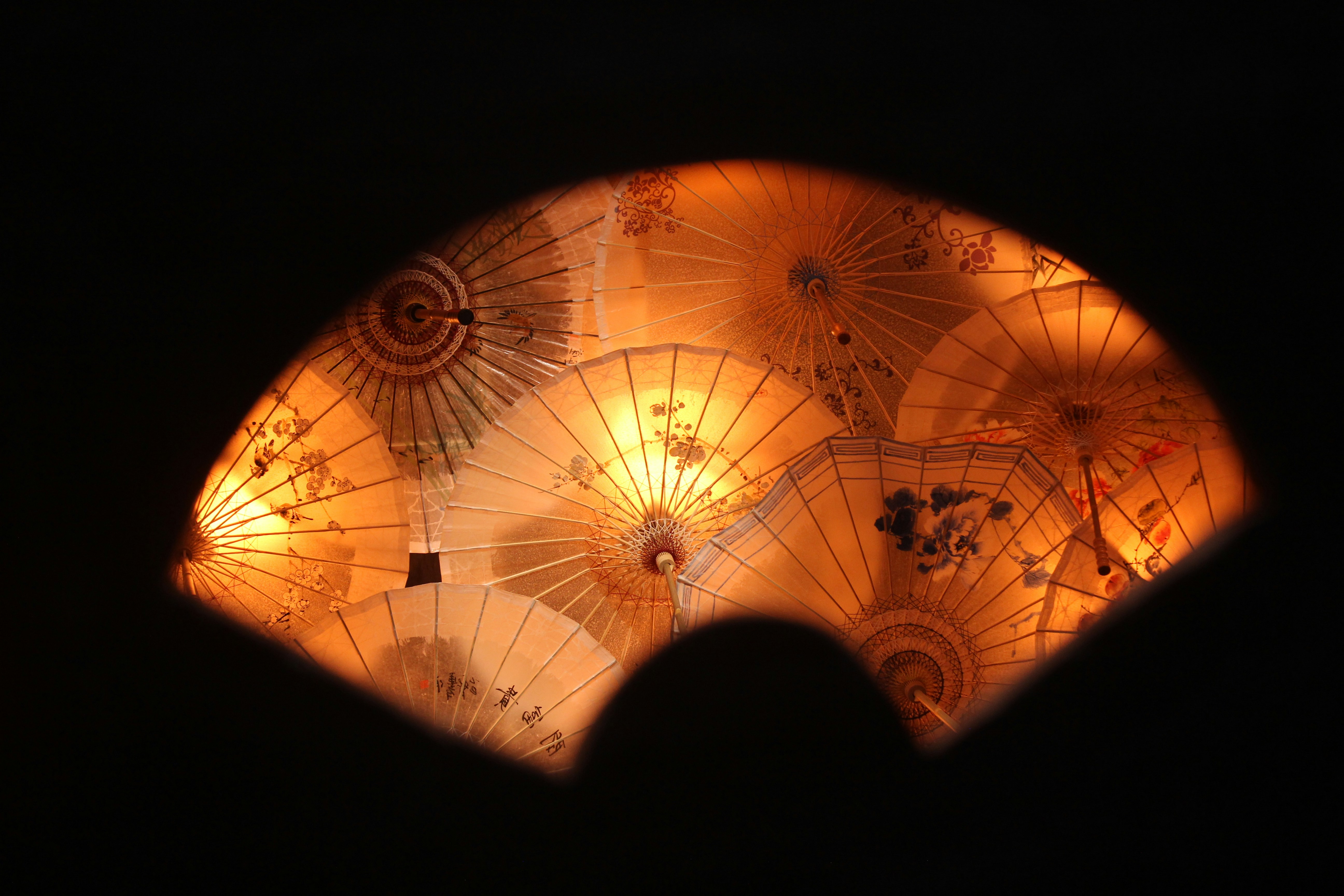 Luminous Lanterns: an intimate glimpse through a curved aperture