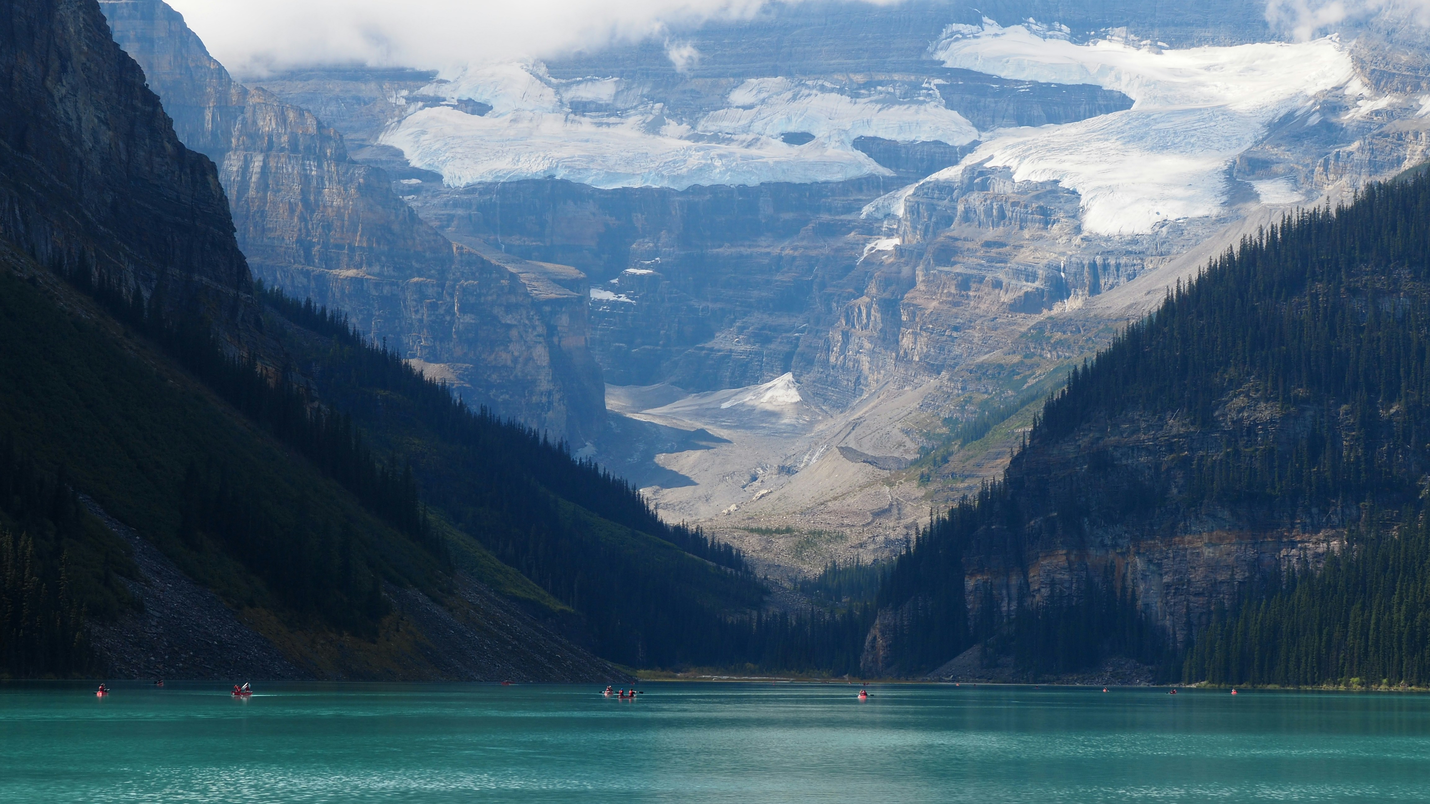 Emerald Basin Under Glacier Canopy