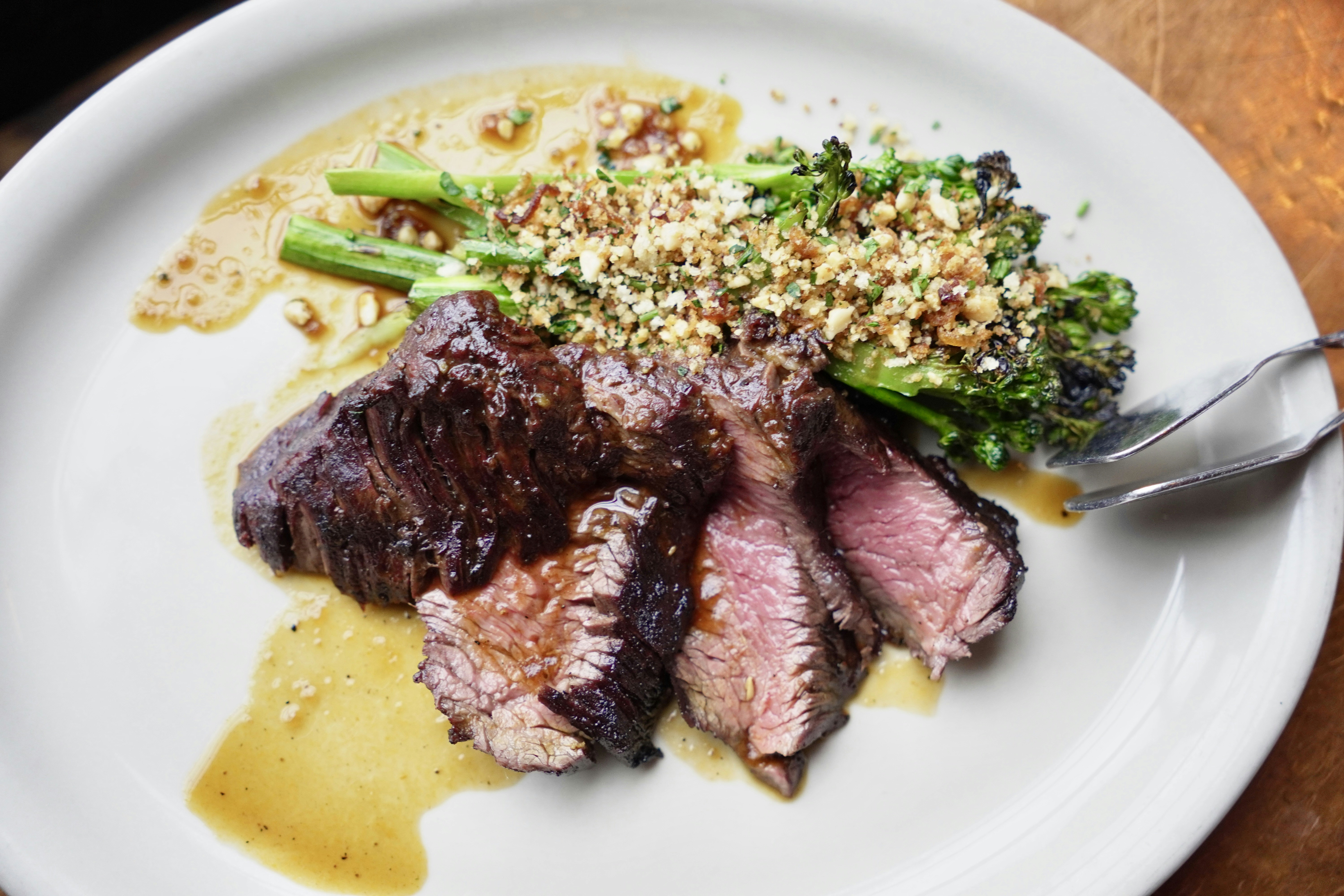 Heritage-Style Sliced Beef with Crisp Greens and Pan Drizzle