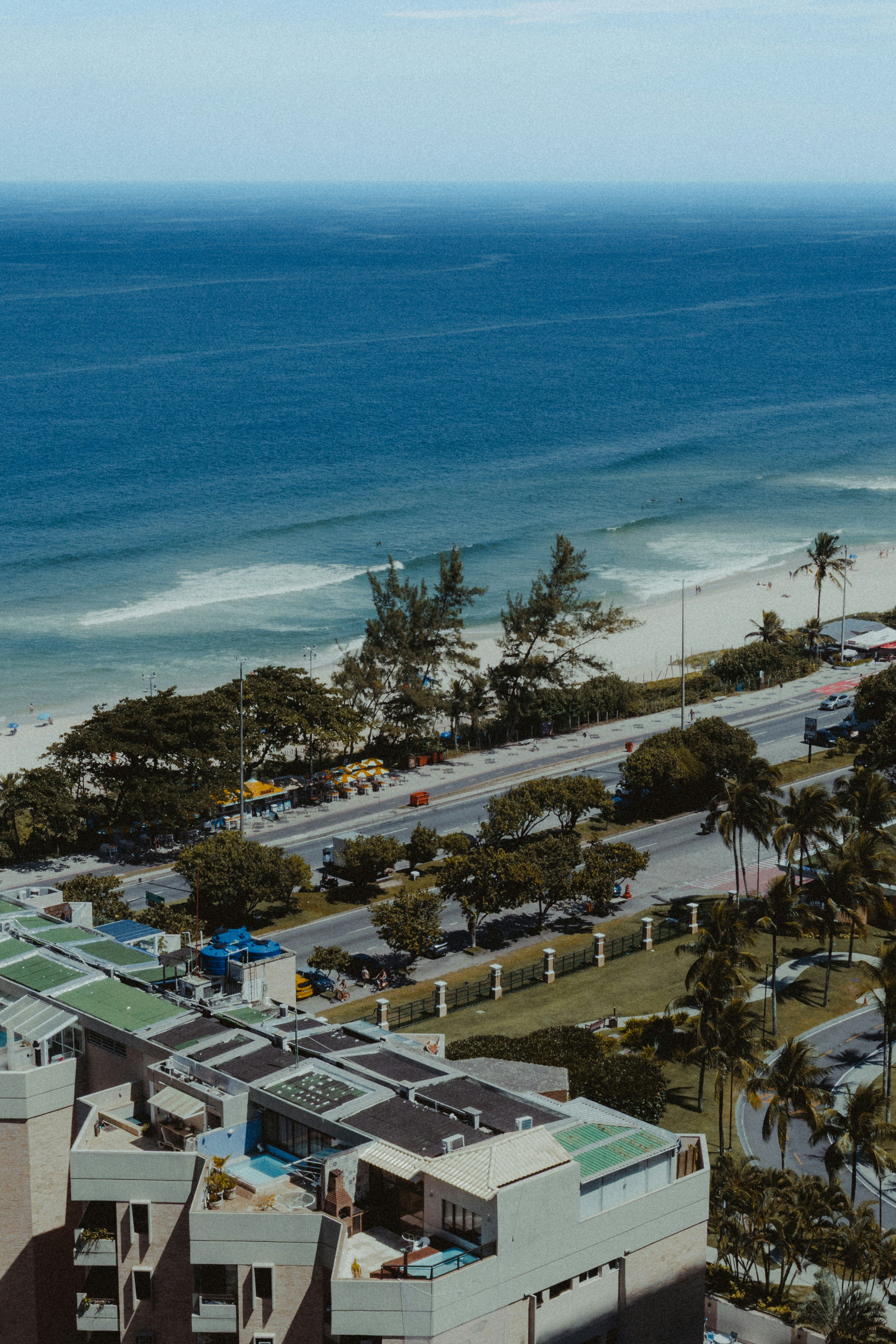 Vibrant Oceanfront from a High-Rrise Terrace