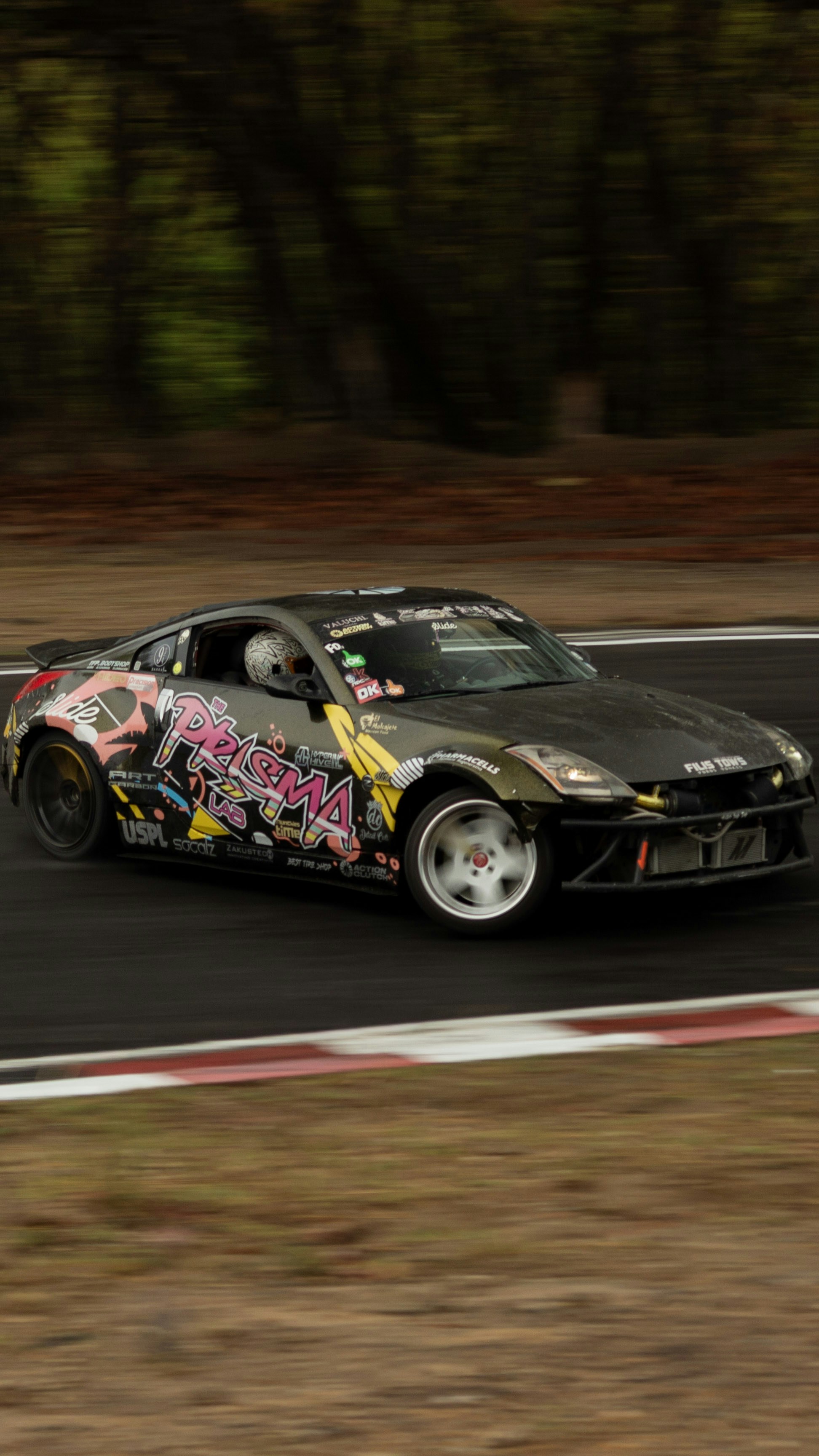 Velvet Thunder: Graffiti-Wrapped Battle on the Drift Curve