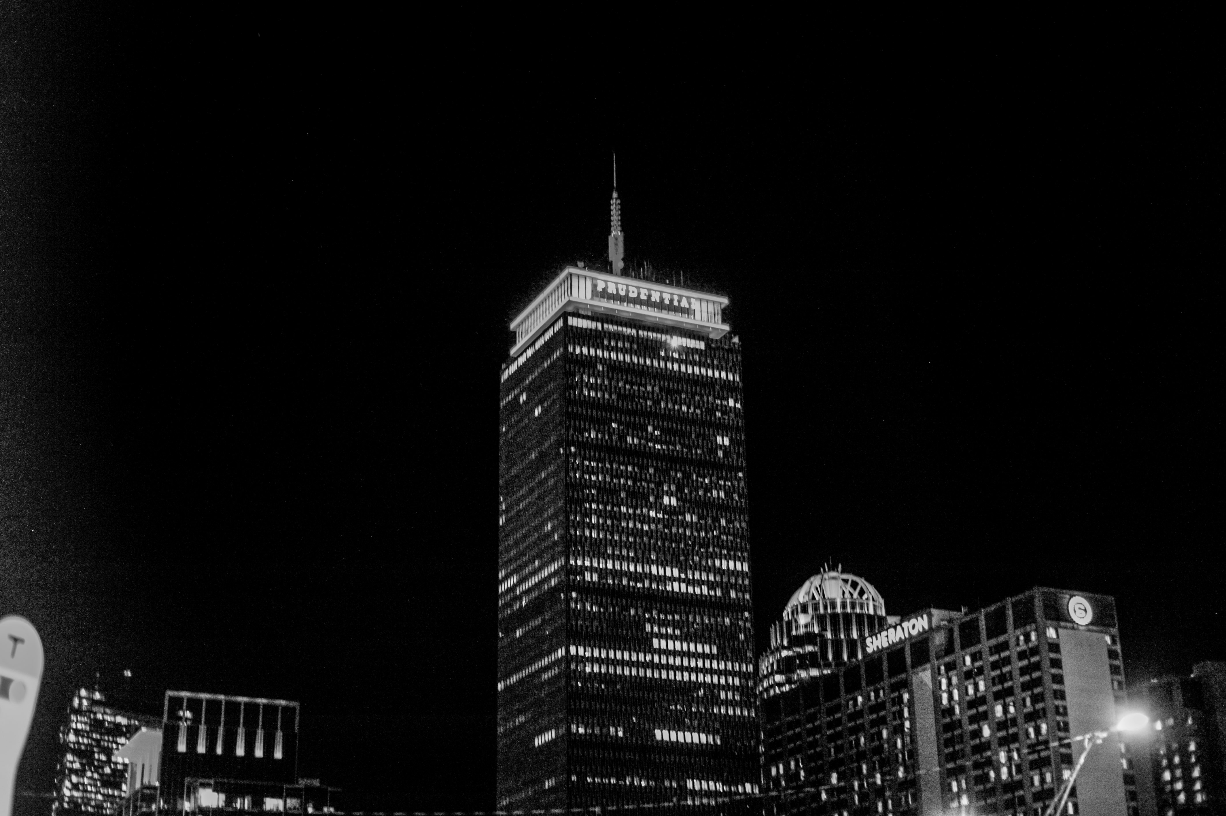 Skyline Sentinel: The Tall Tower Under Night’s Veil