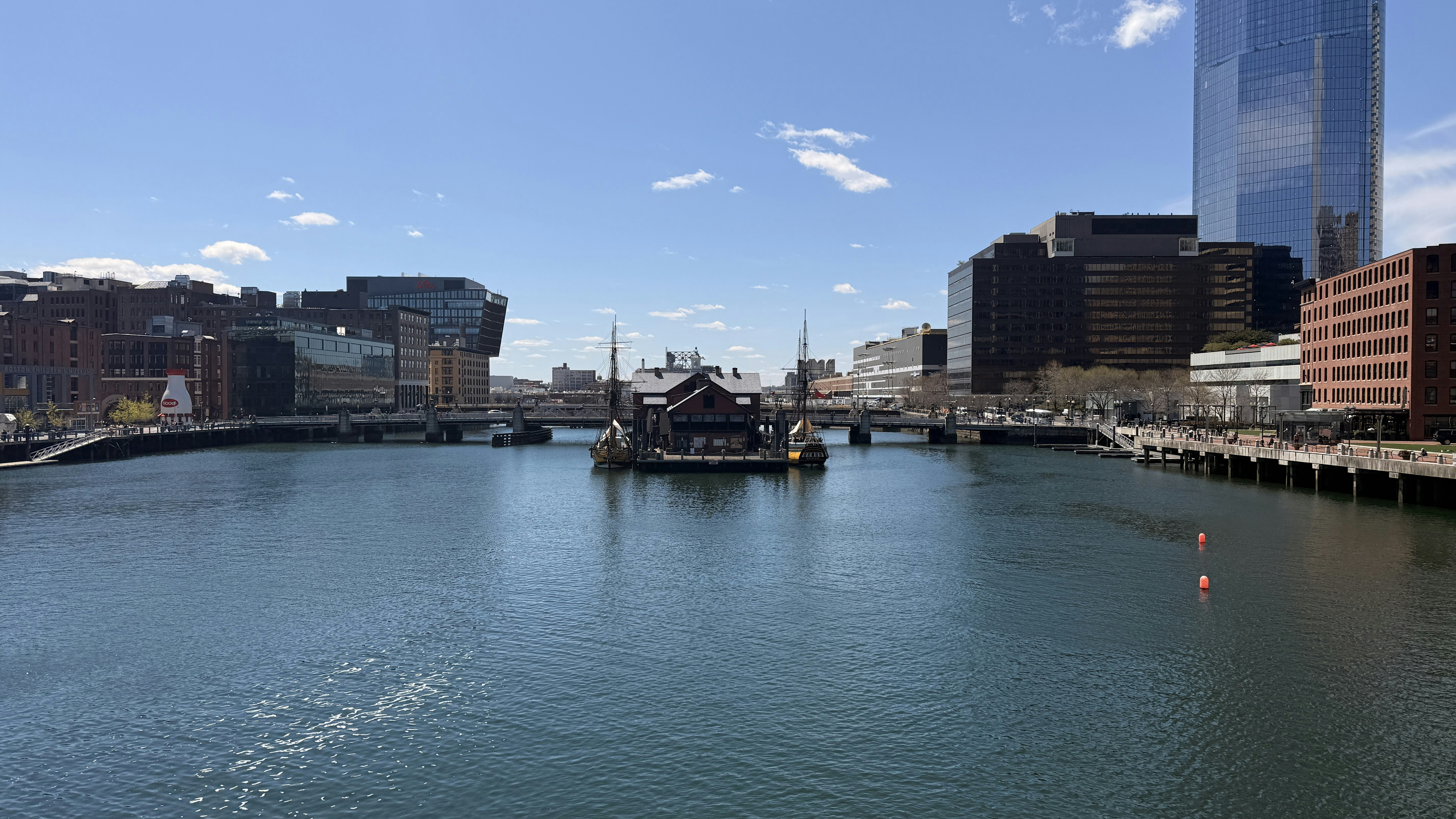 Harbor Quarter under a Blue Sky