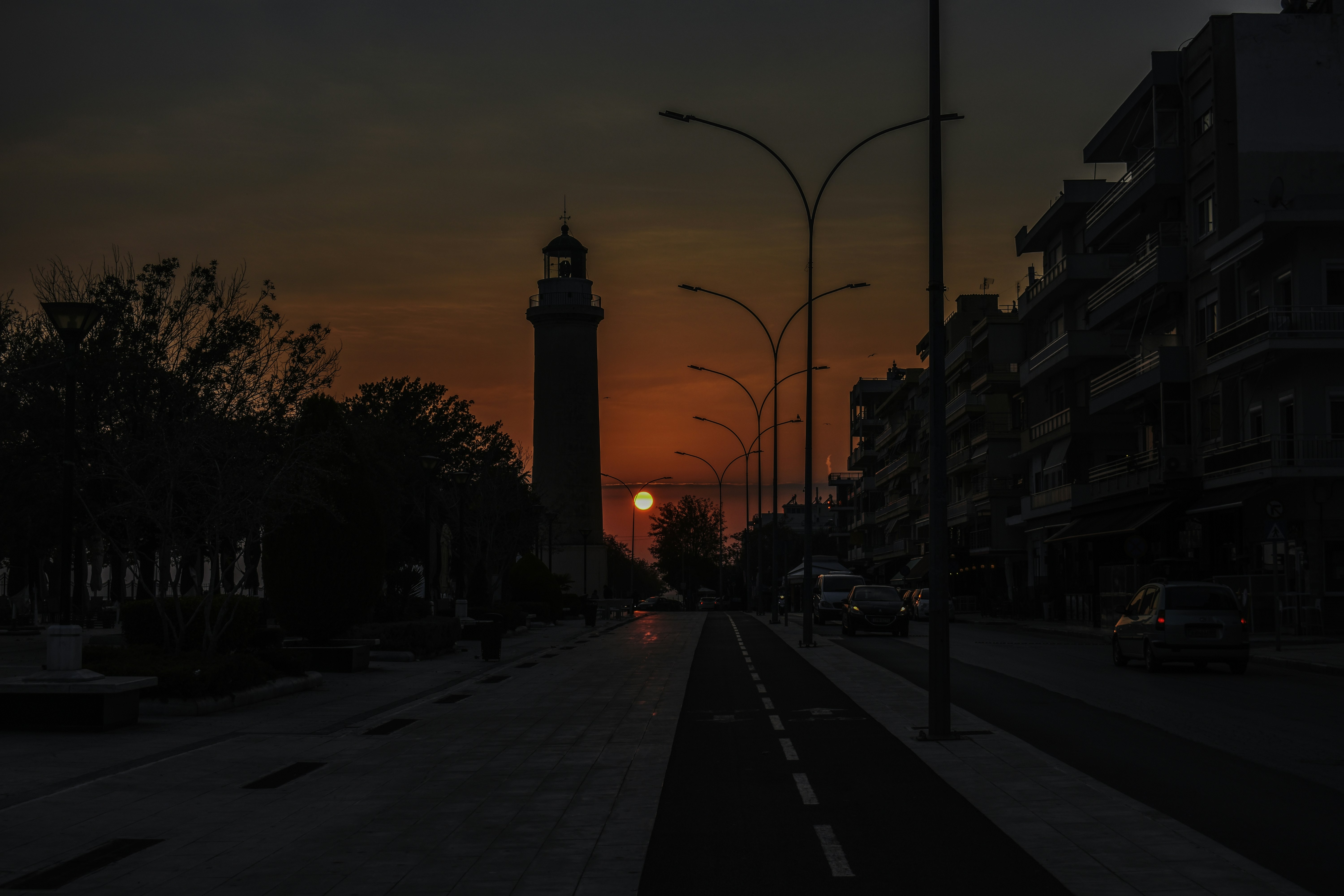 Sunset at the Lighthouse Promenade