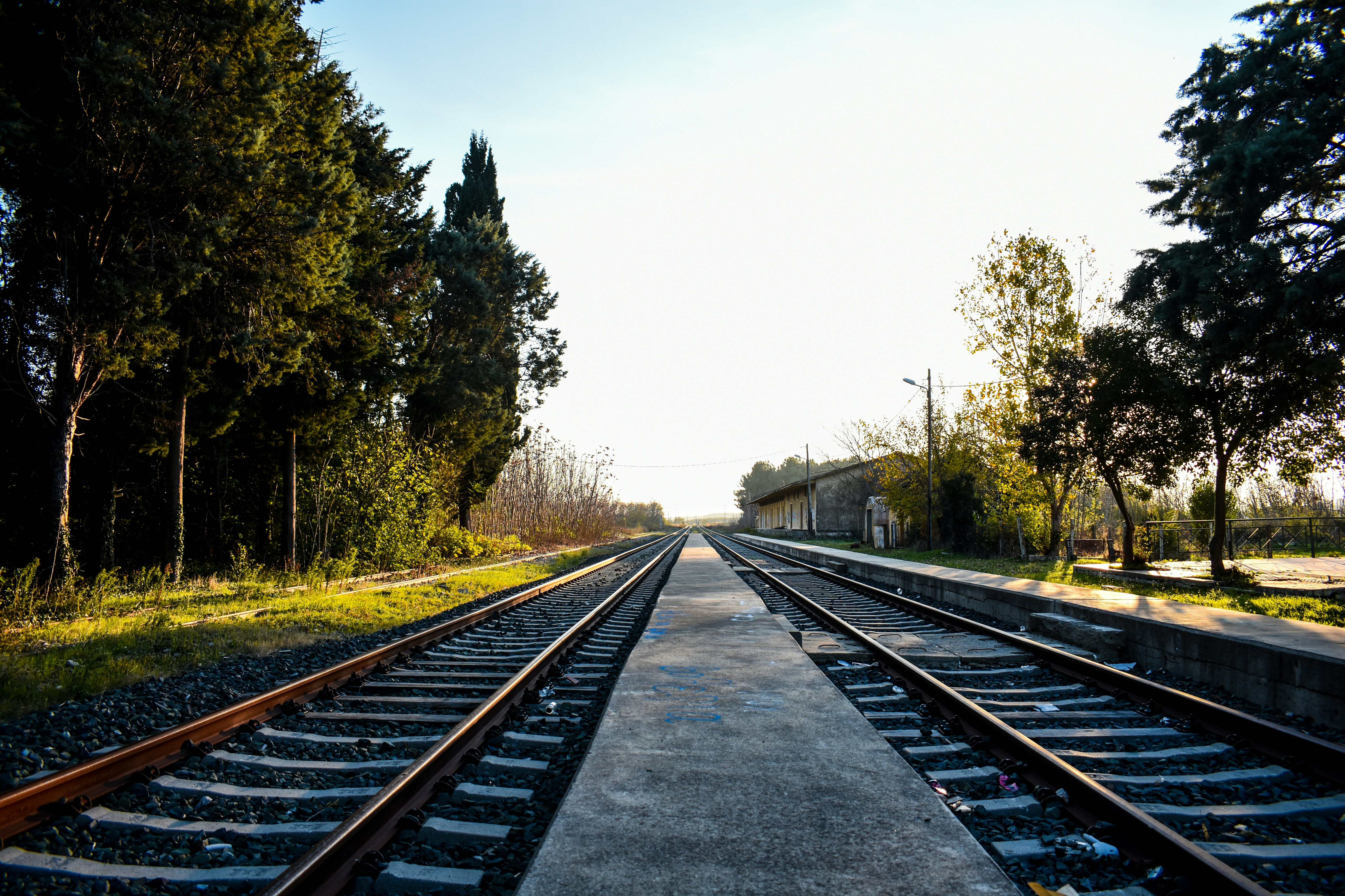 Parallel Rails toward the Vanishing Point