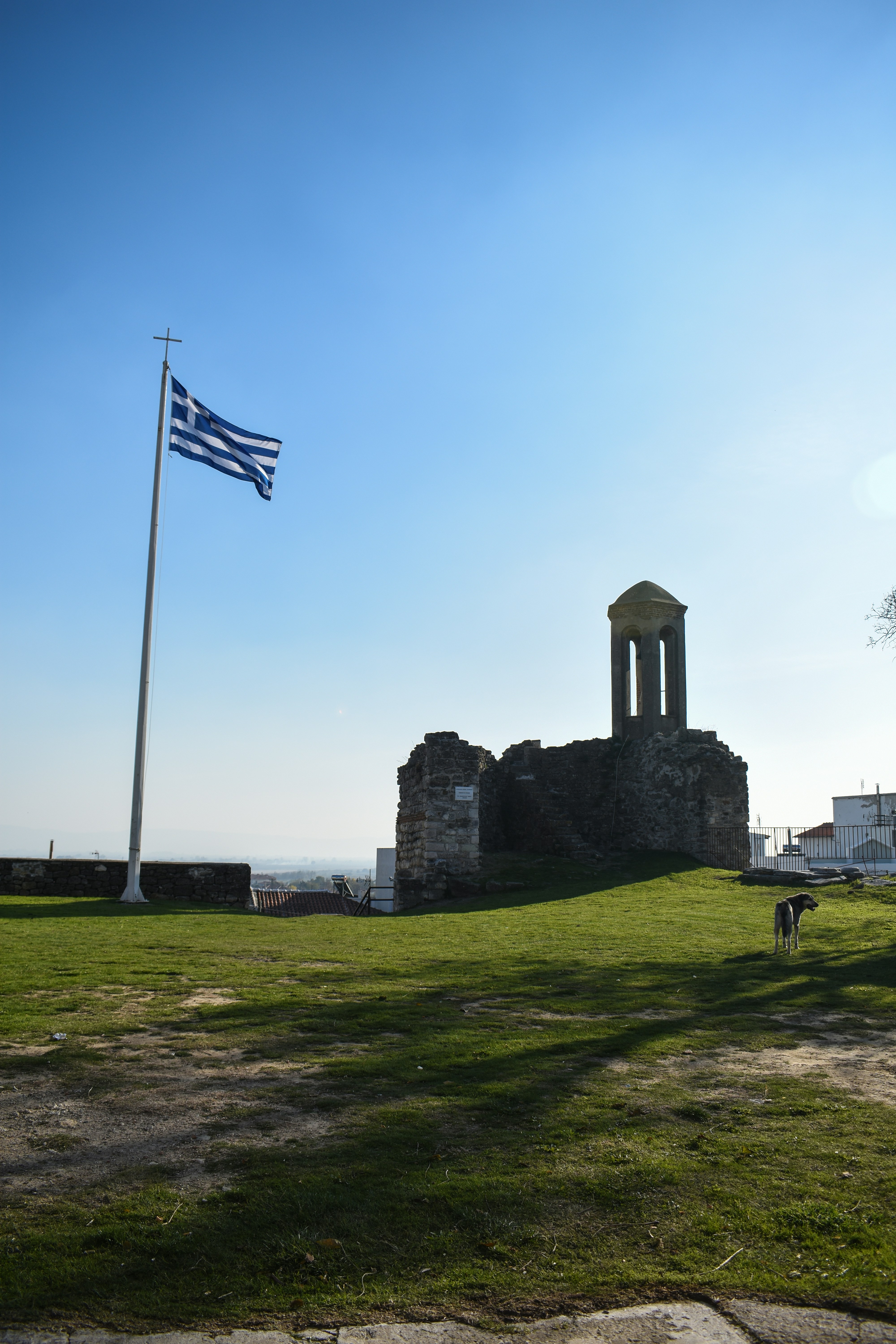 Flag, Ruins, and Seaside Horizon: A Quiet Summit