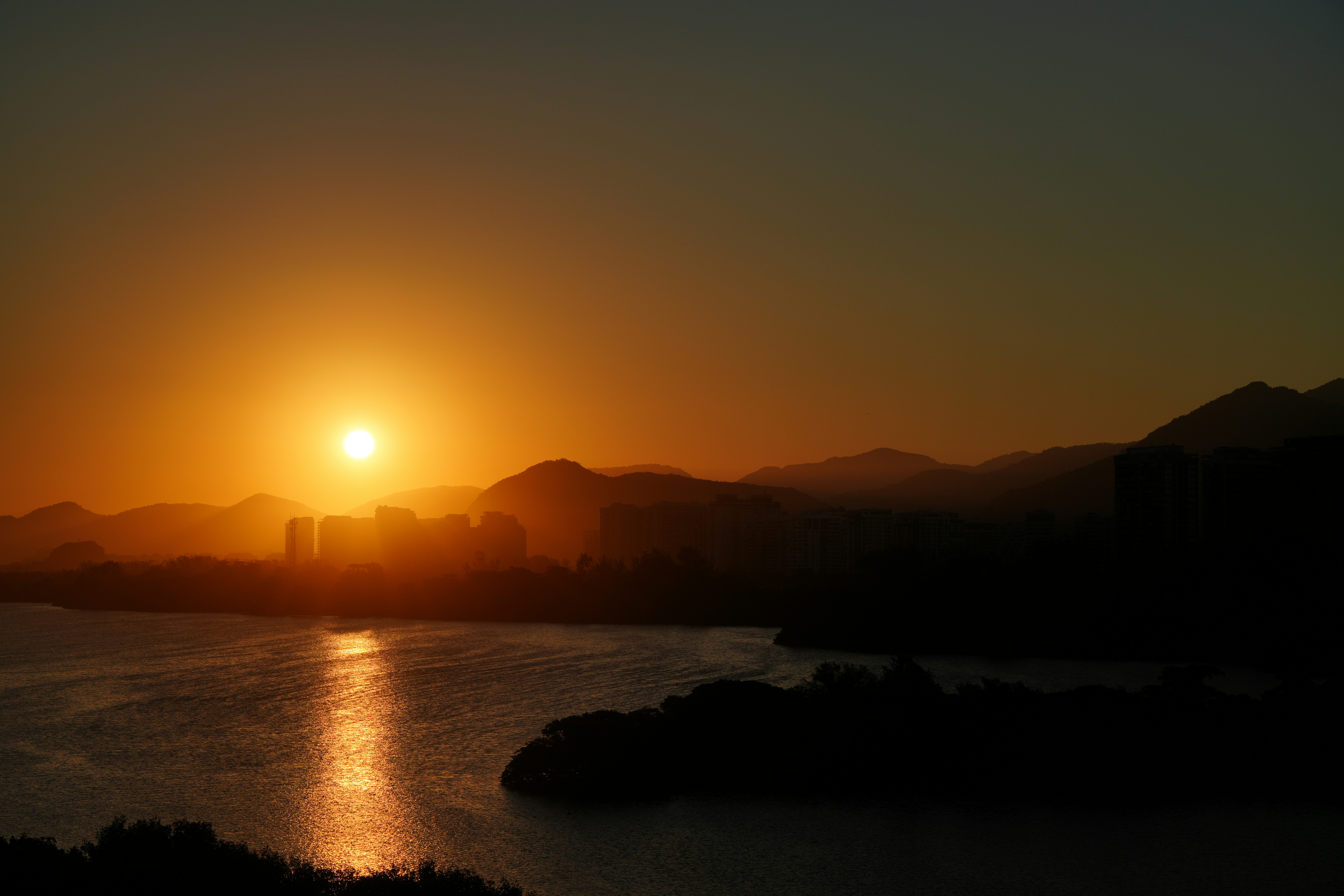 Golden Horizon Over Quiet Water
