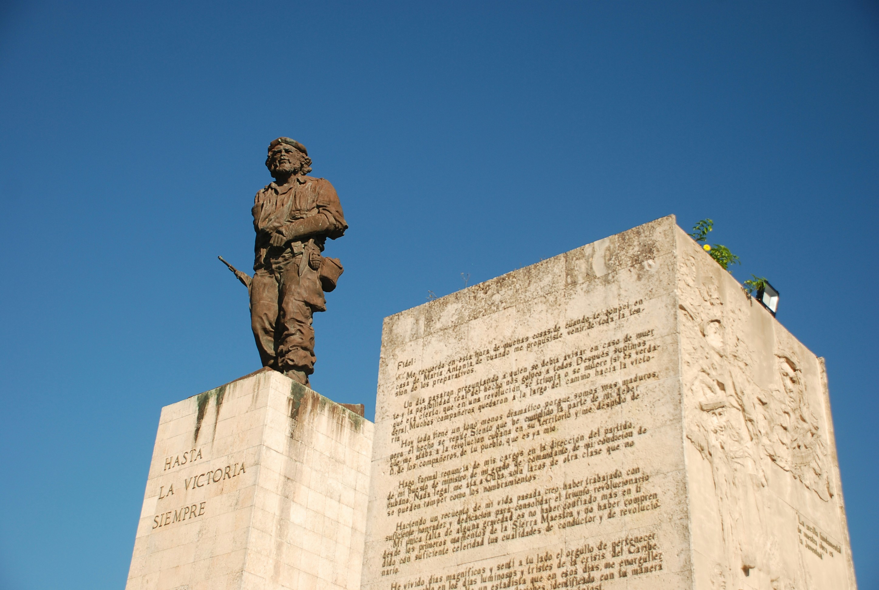 Stone Sentinel Under a Wide Blue Sky