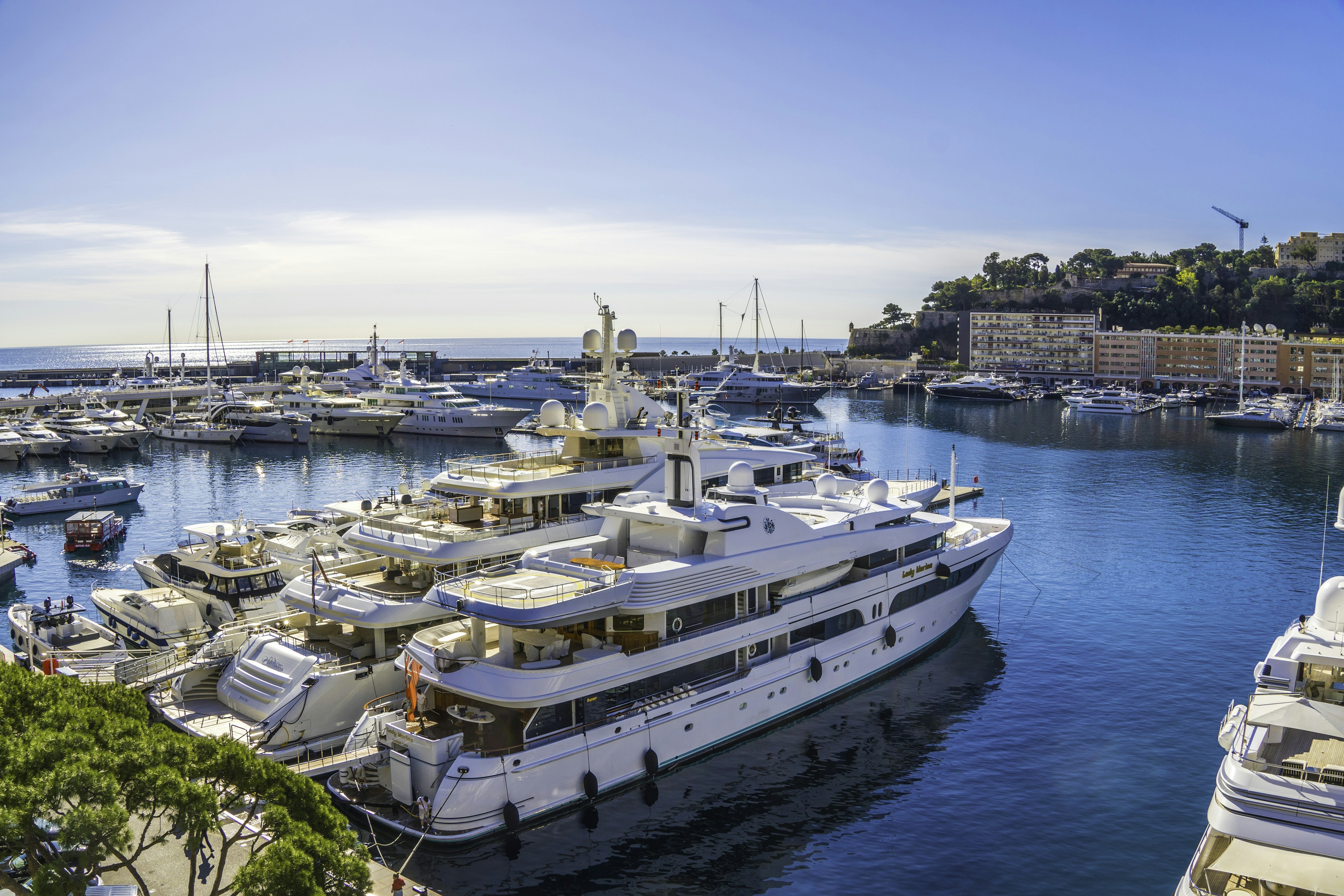 Marina Majesty: A Fleet of Yachts at Dusk