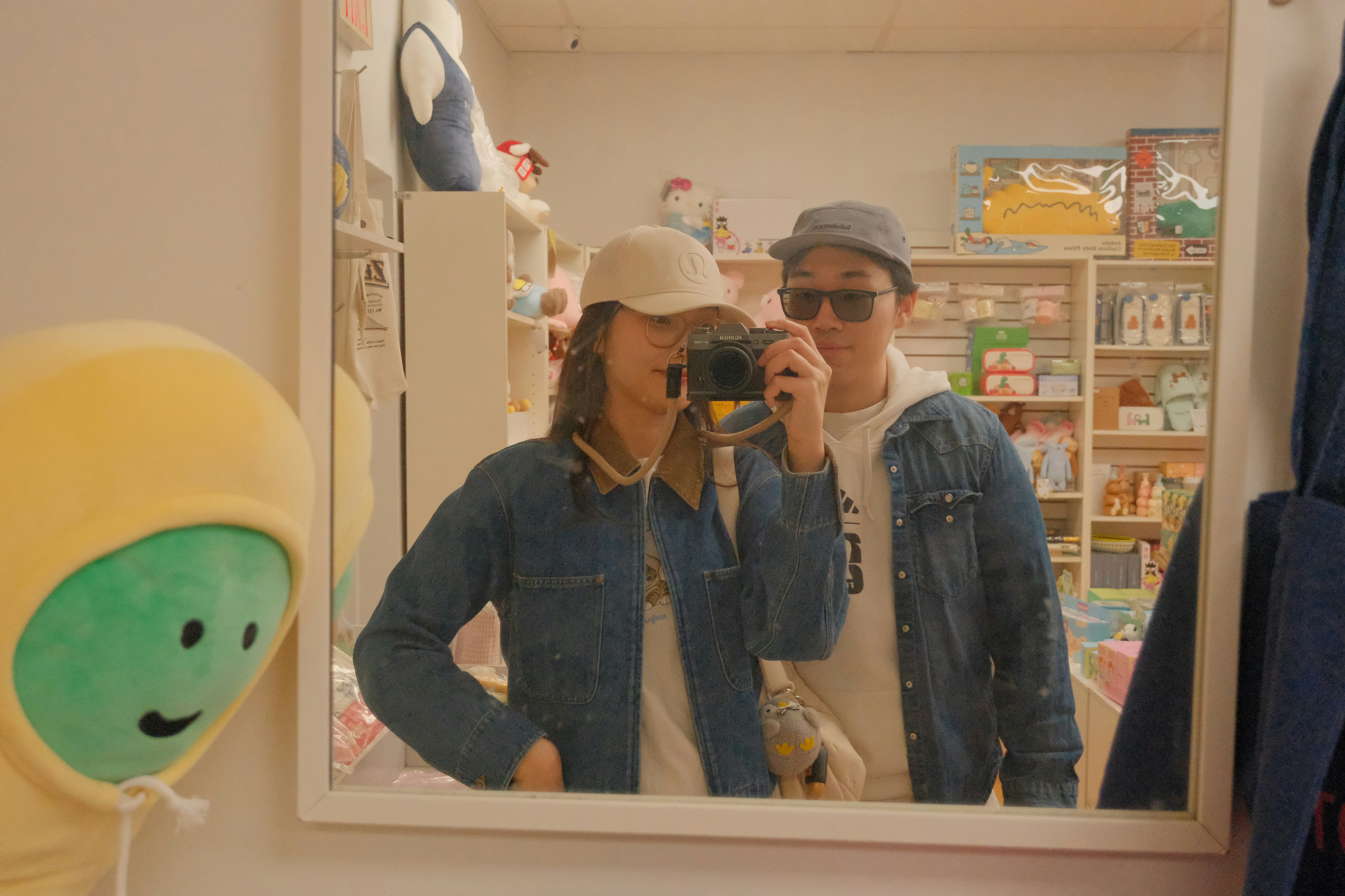 Mirror Duo: Casual Selfie in a Toy Store