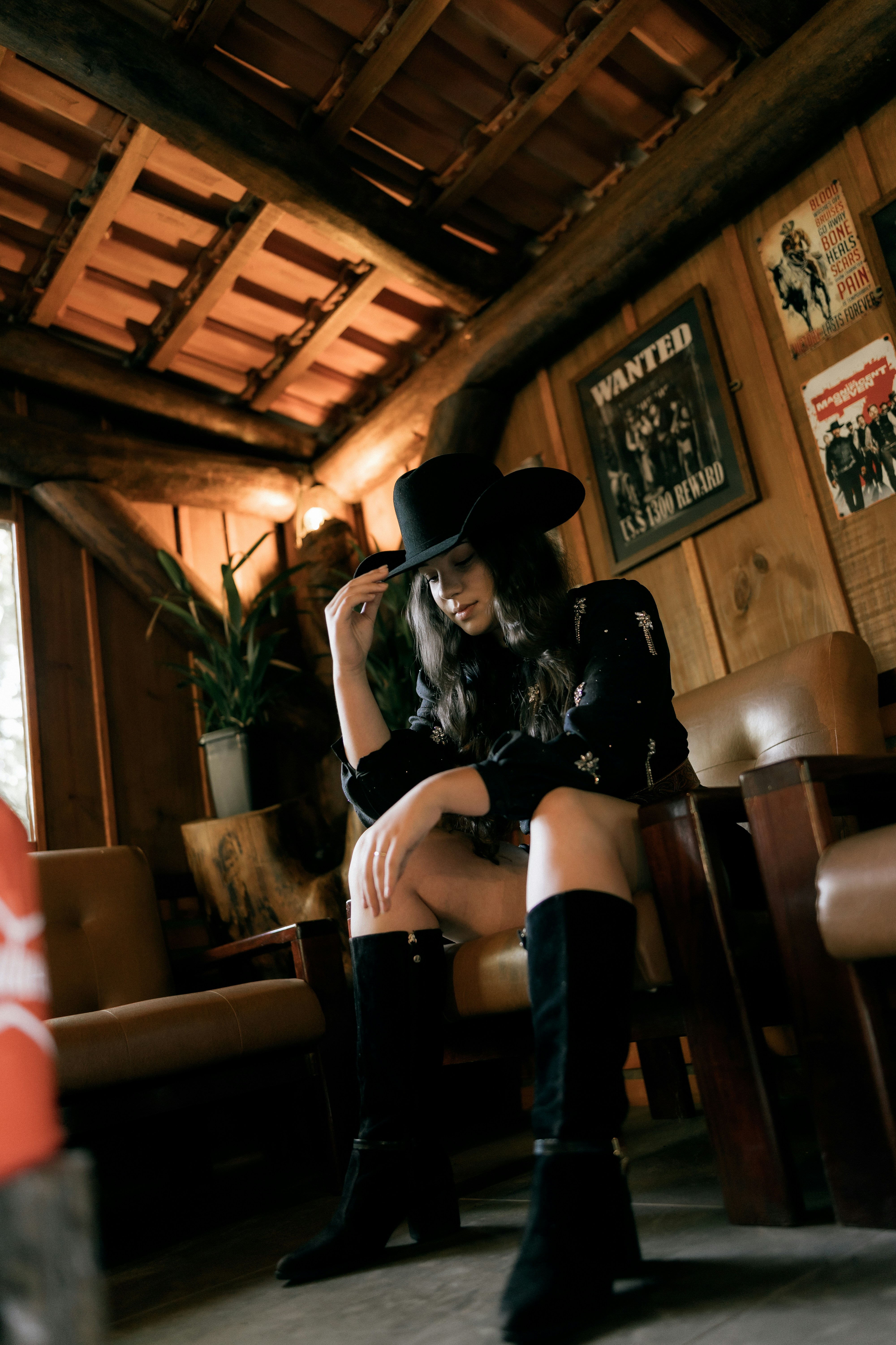 Midnight Rodeo: A Cowboy Hat, Leather Boots, and Soft Studio Shadows