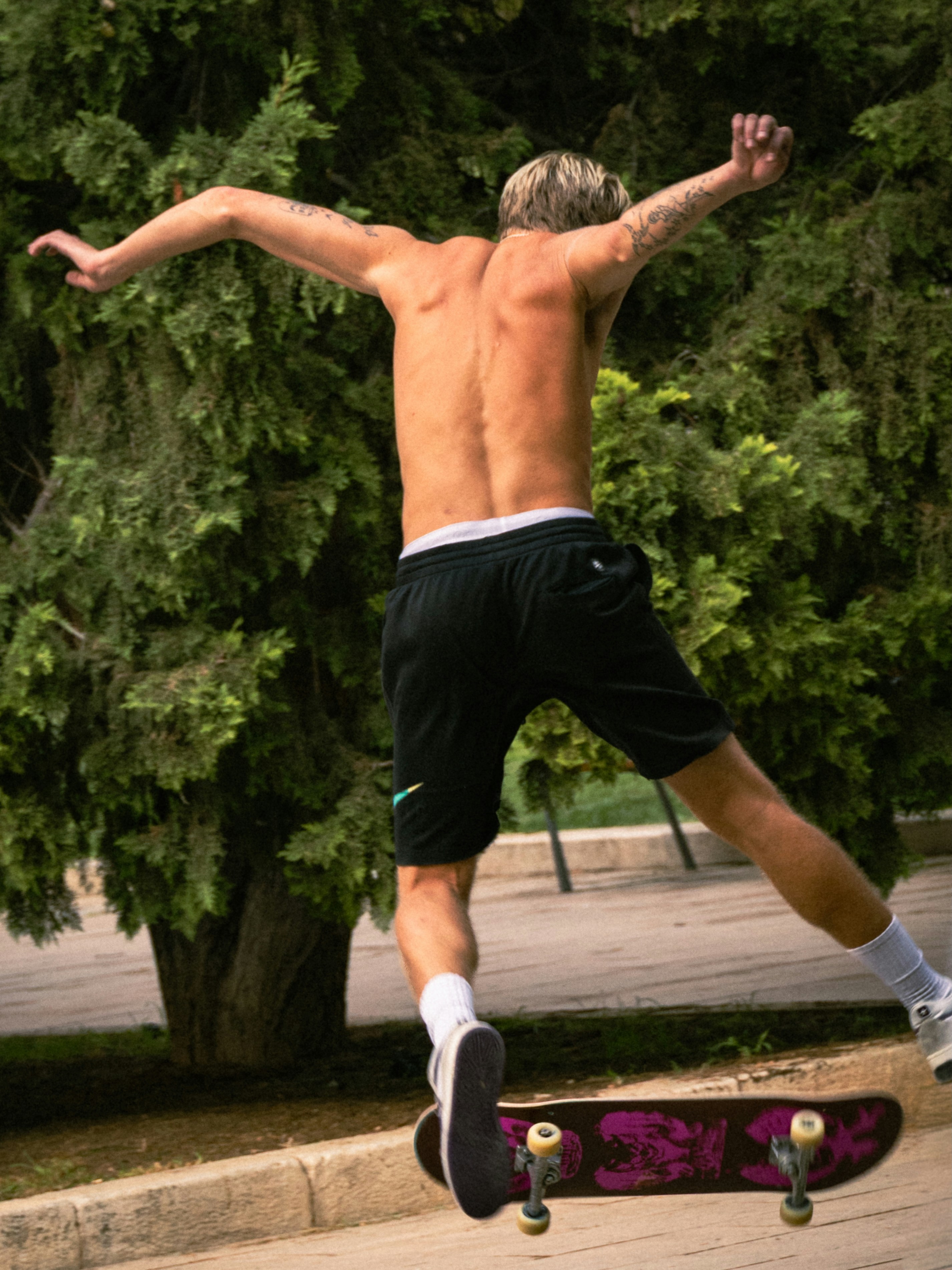Leap of Momentum: A Skater Launches Off the Edge