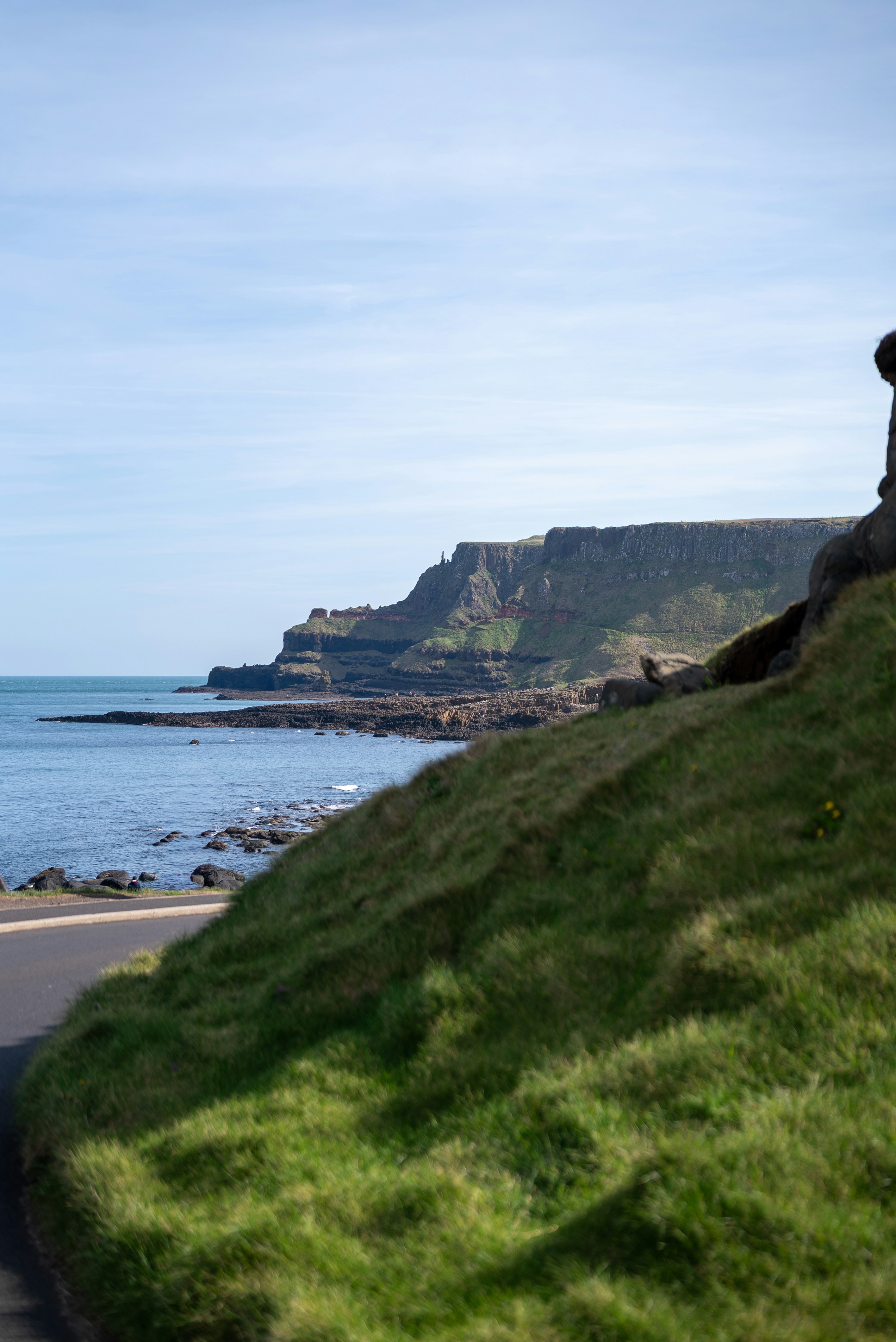 Cliffside Road Curves Toward the Sea