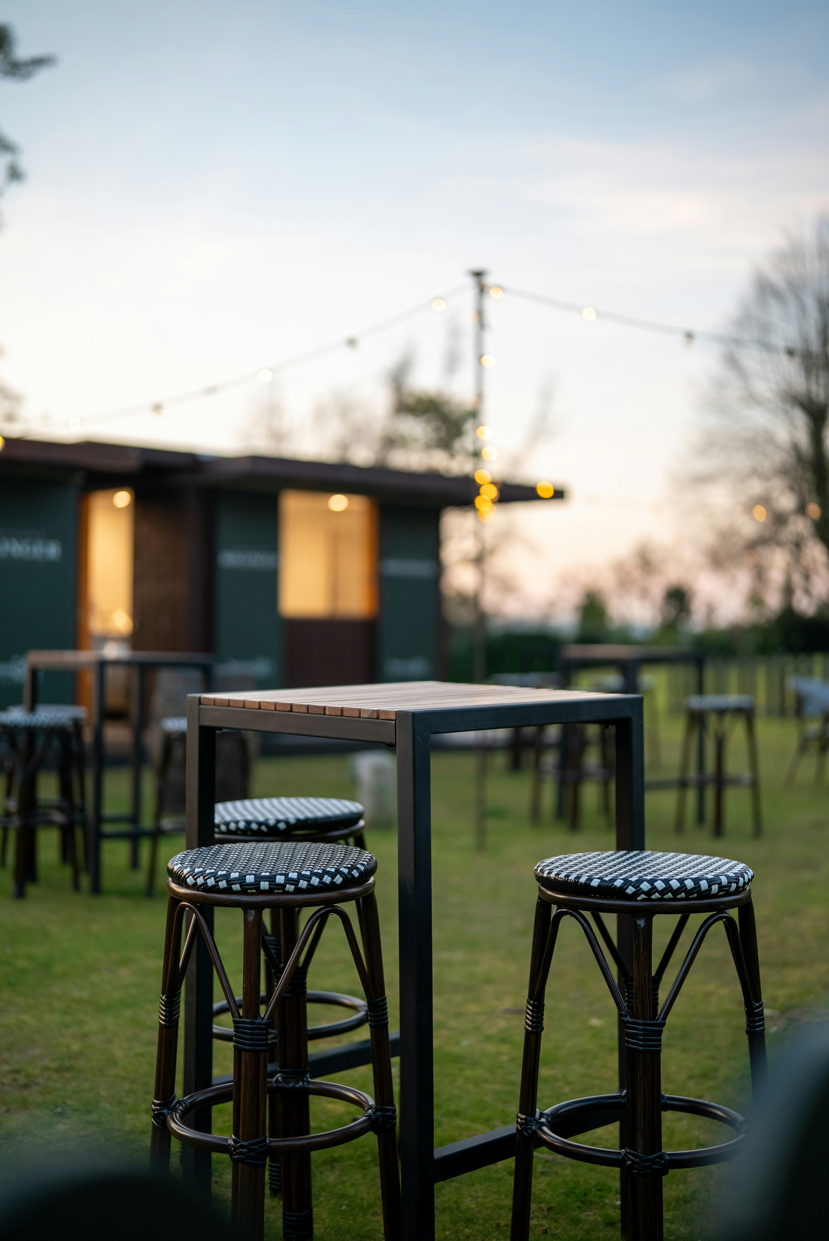 Evening Glow at the Outdoor Bar
