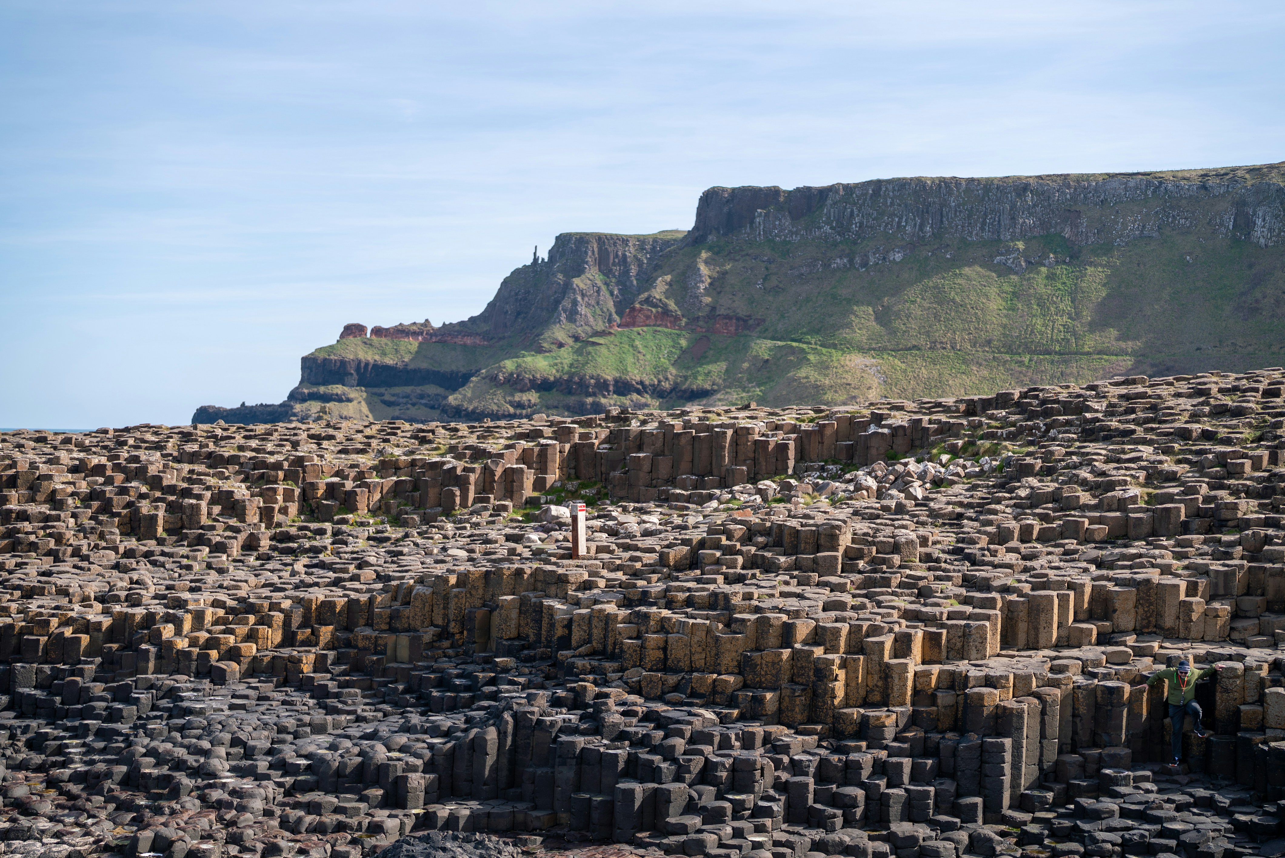 Basalt Columns at Distant Cliffs: A Tide of Geology
