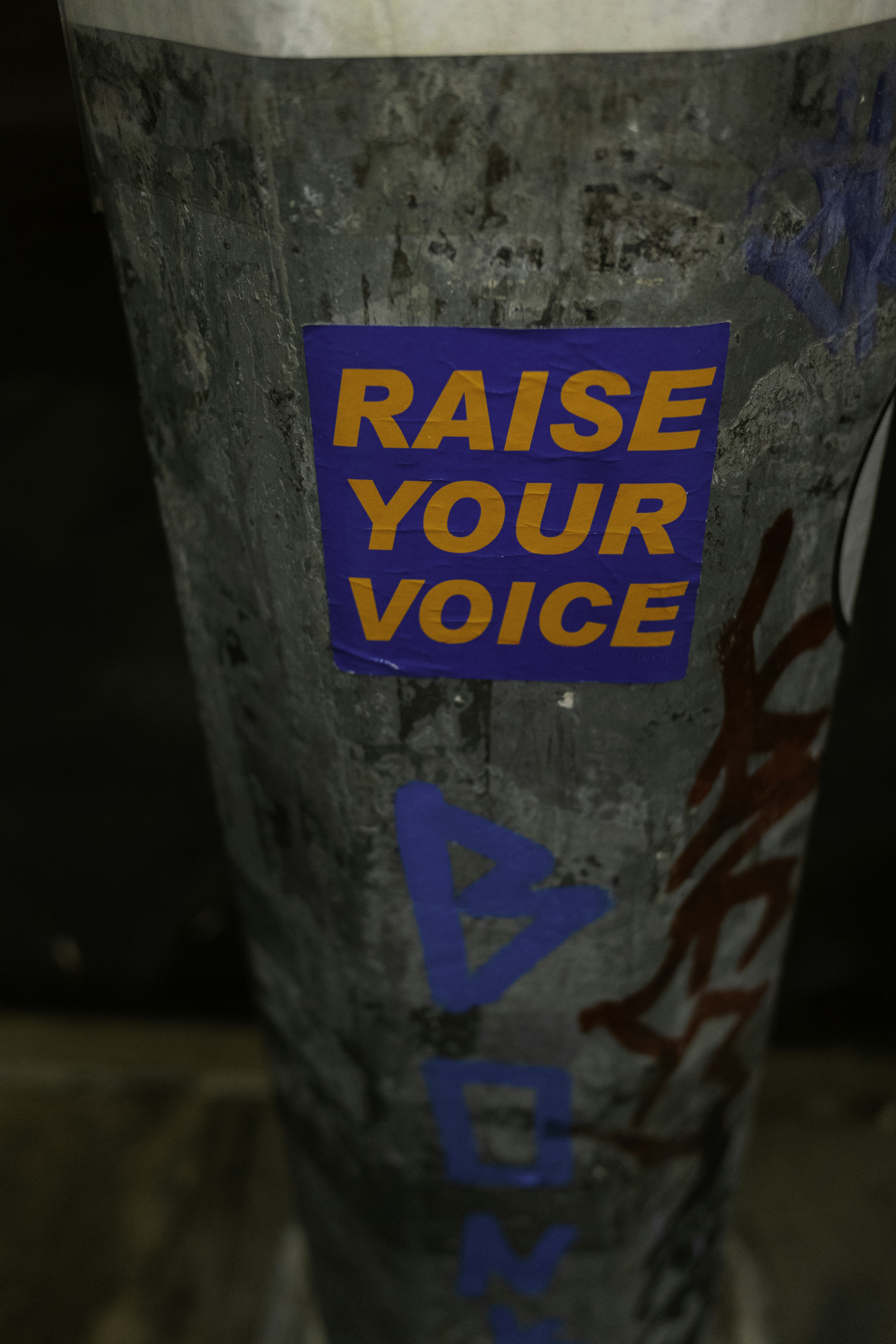 Stickered Uprising: Raise Your Voice on the Steel Post