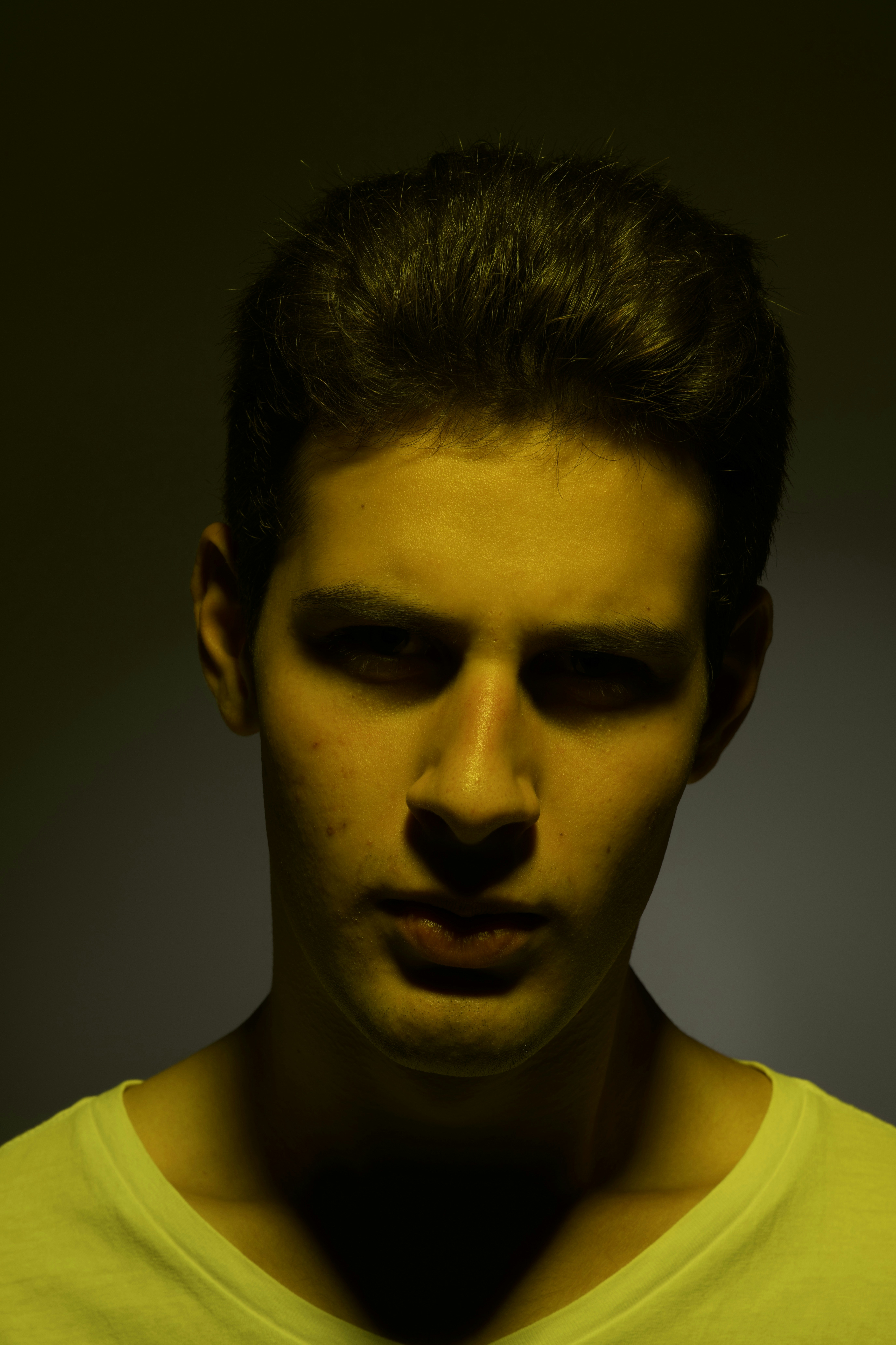 Midnight Glow: A Portrait in Stygian Hue