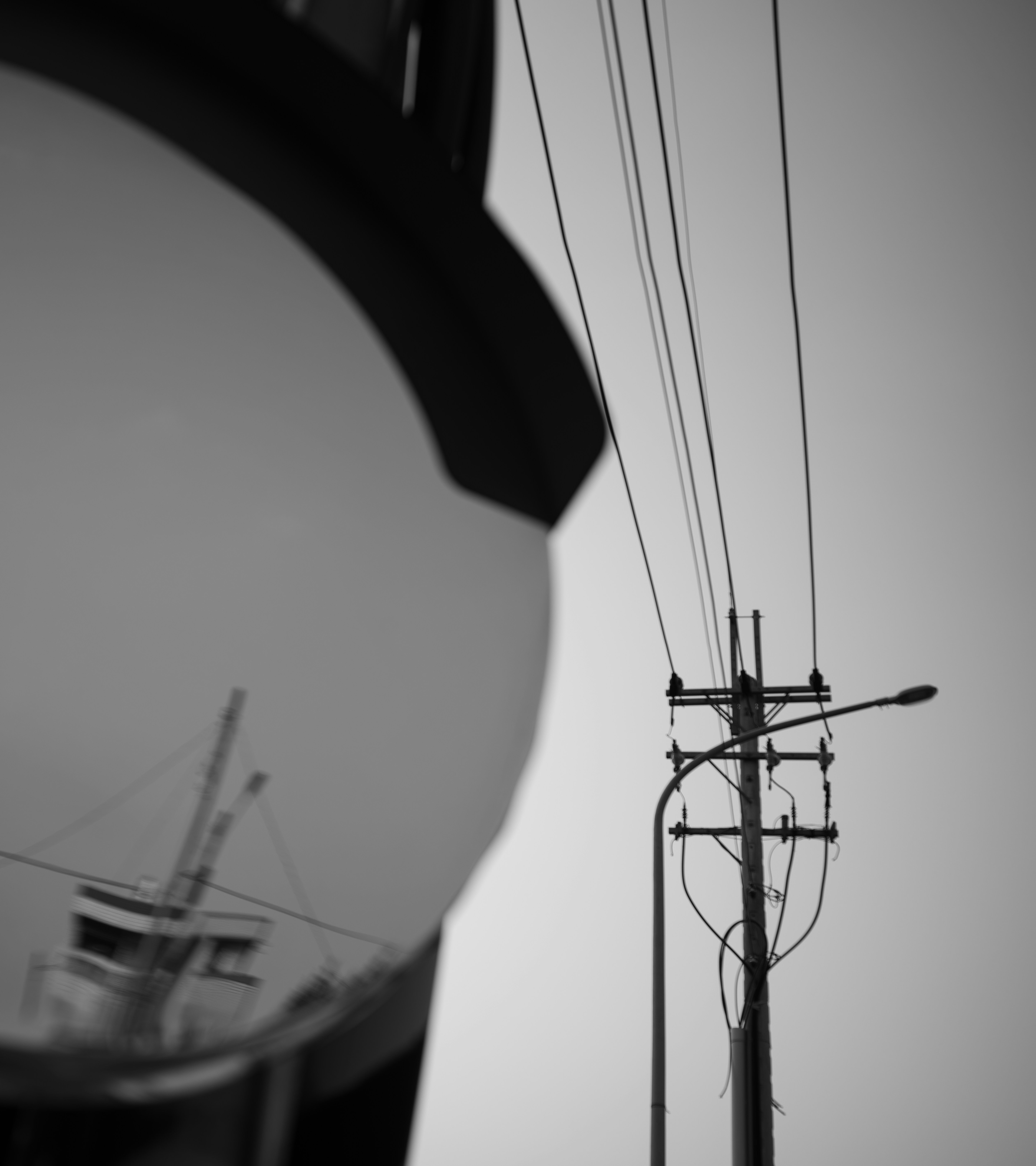 Aerial Lines and a Tilted Lens: Street Utility Cattycorner