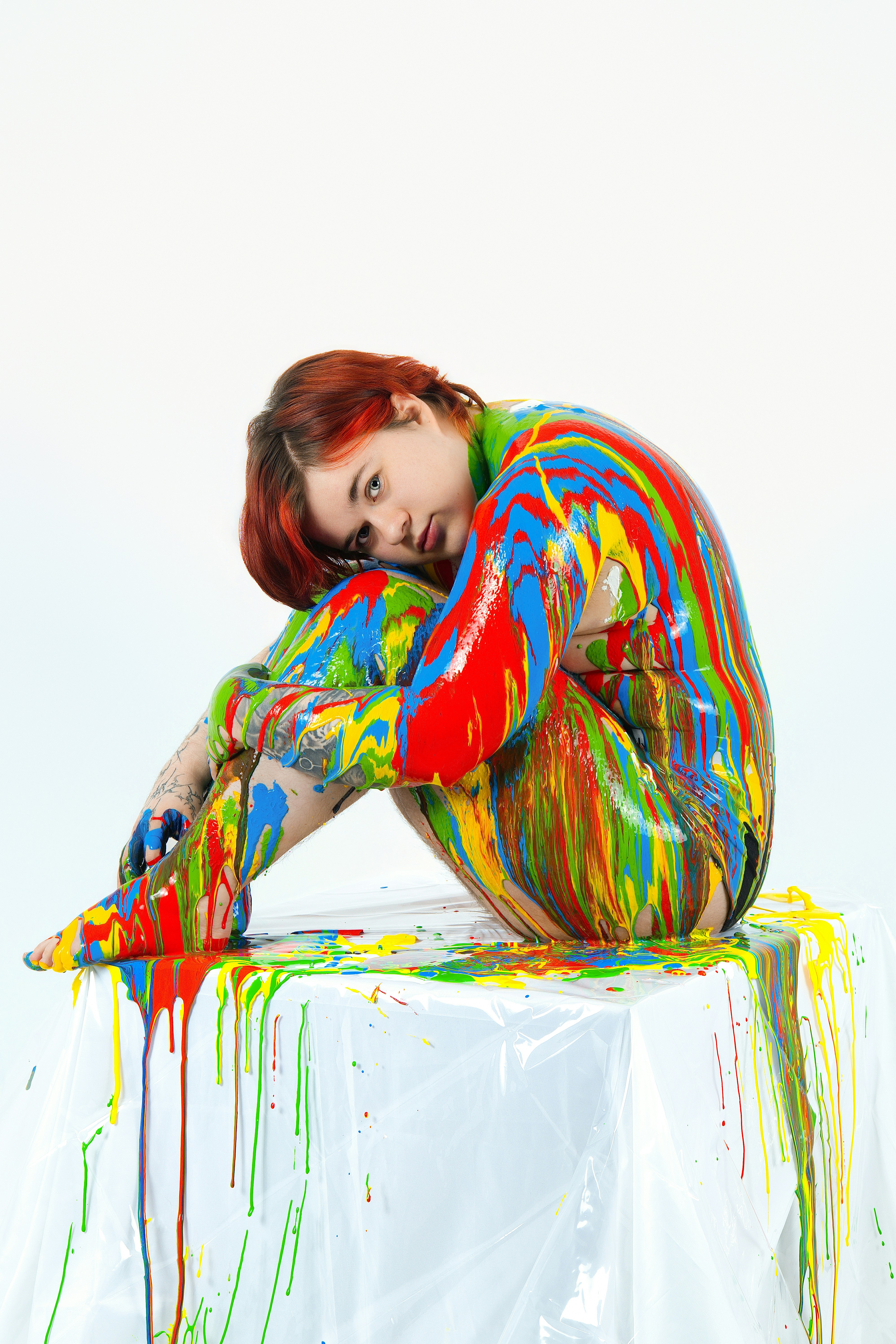 Painted Reverie: A Portrait of Color on a Studio Table