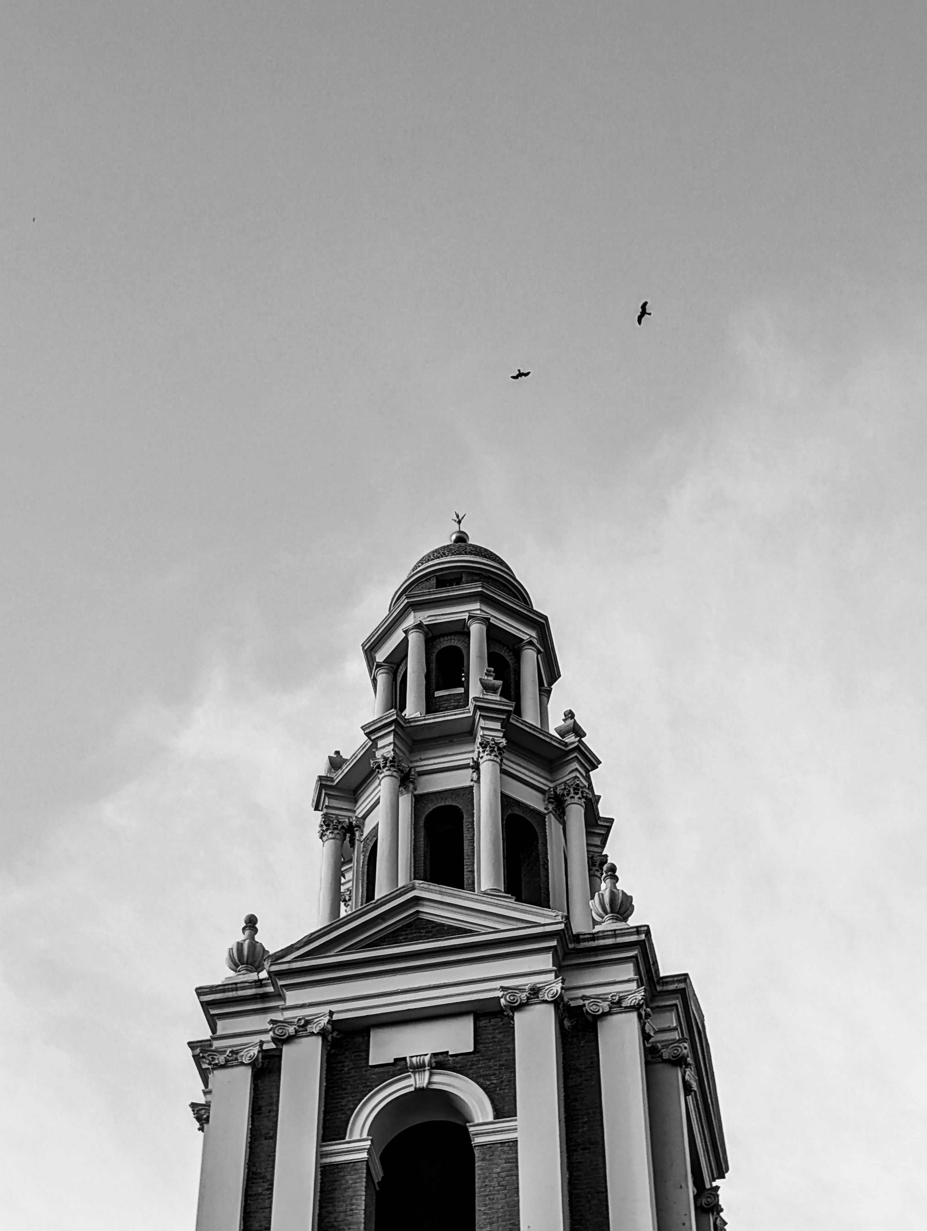 Bell Tower in Mono: A Vertical Reverie