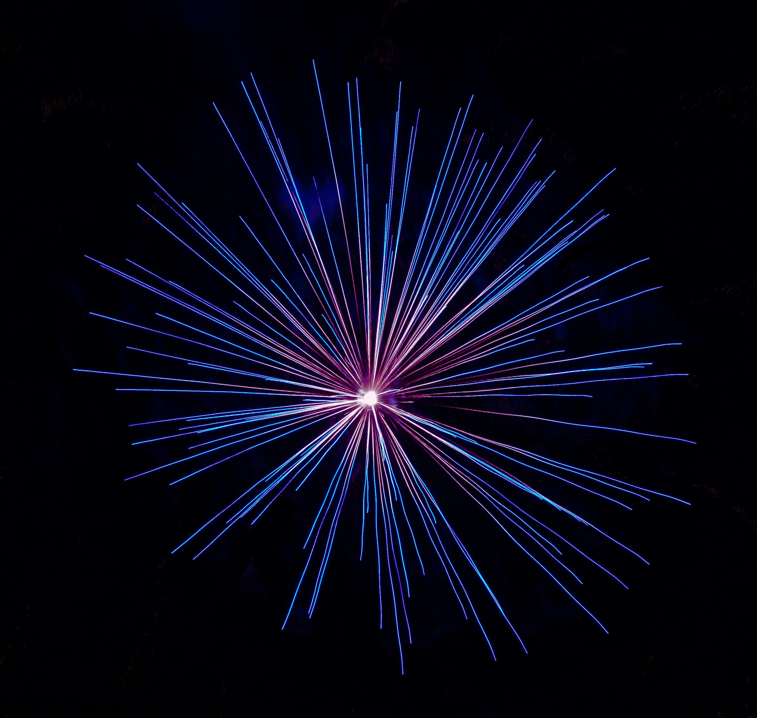 Midnight Bloom: Neon Fireworks Radial Burst