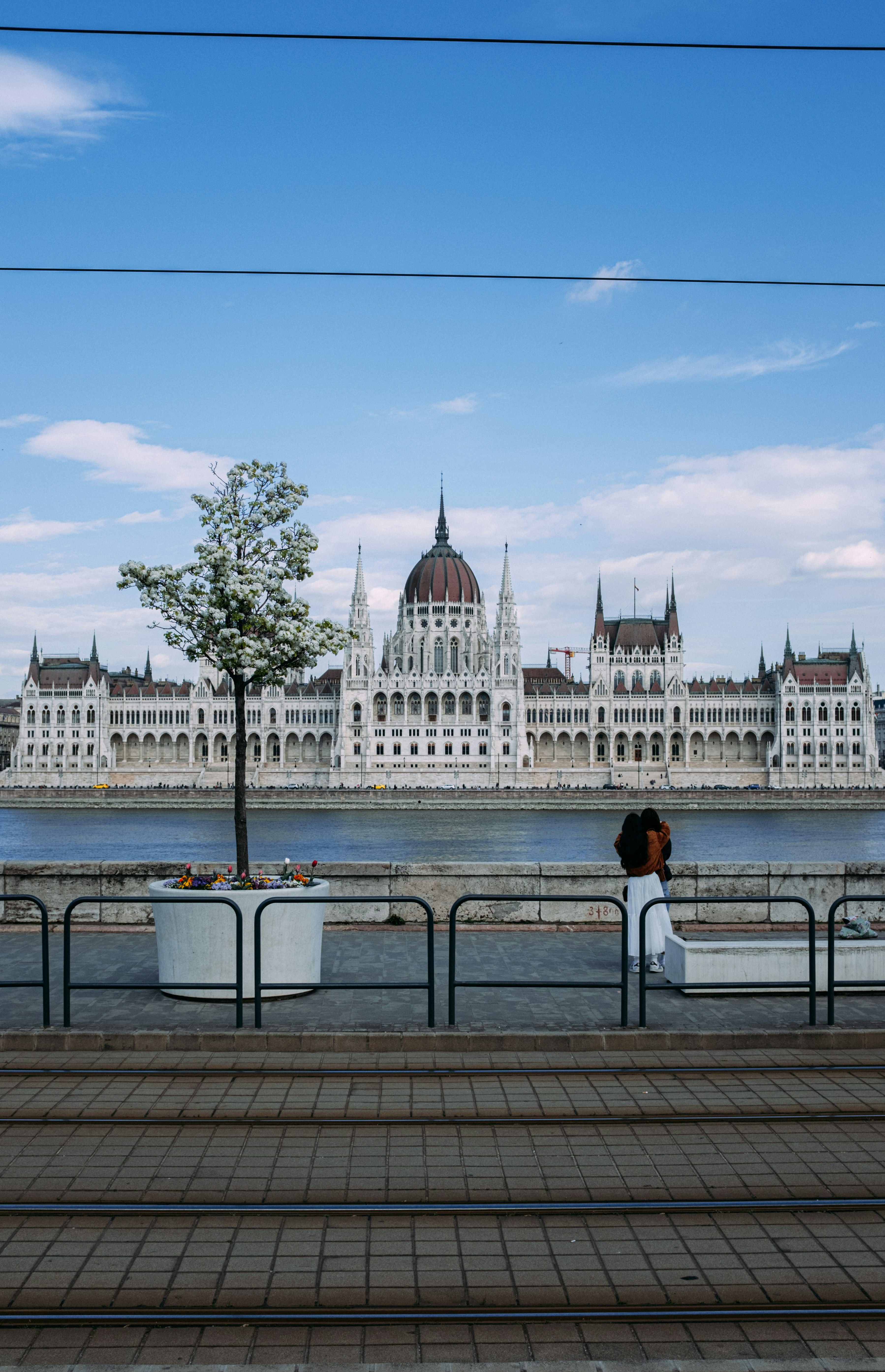 Gondola of Architecture: Lovers by the Danube in Budapest