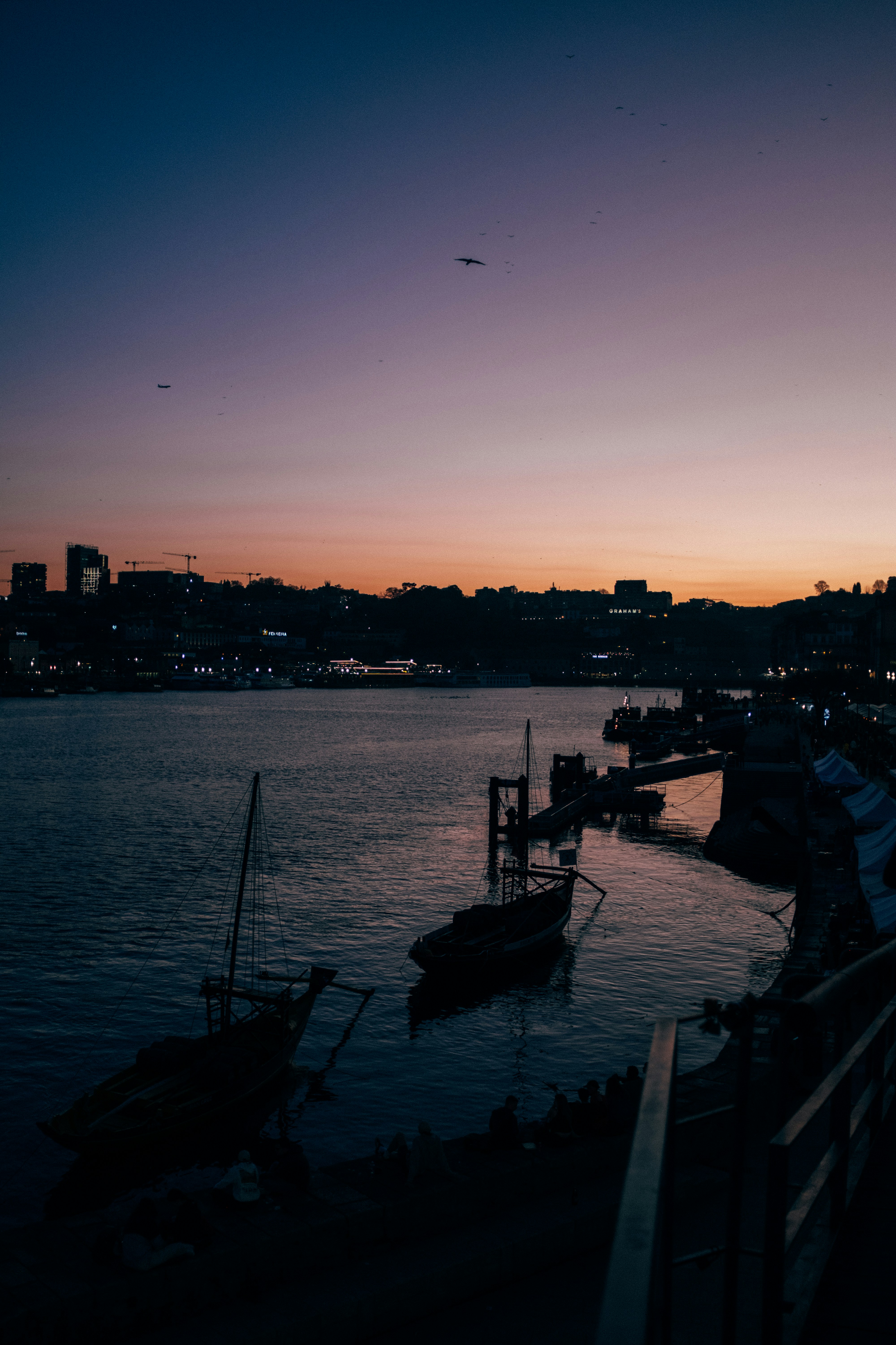 Twilight Marina: Boats, Lights, and the Quiet Shore
