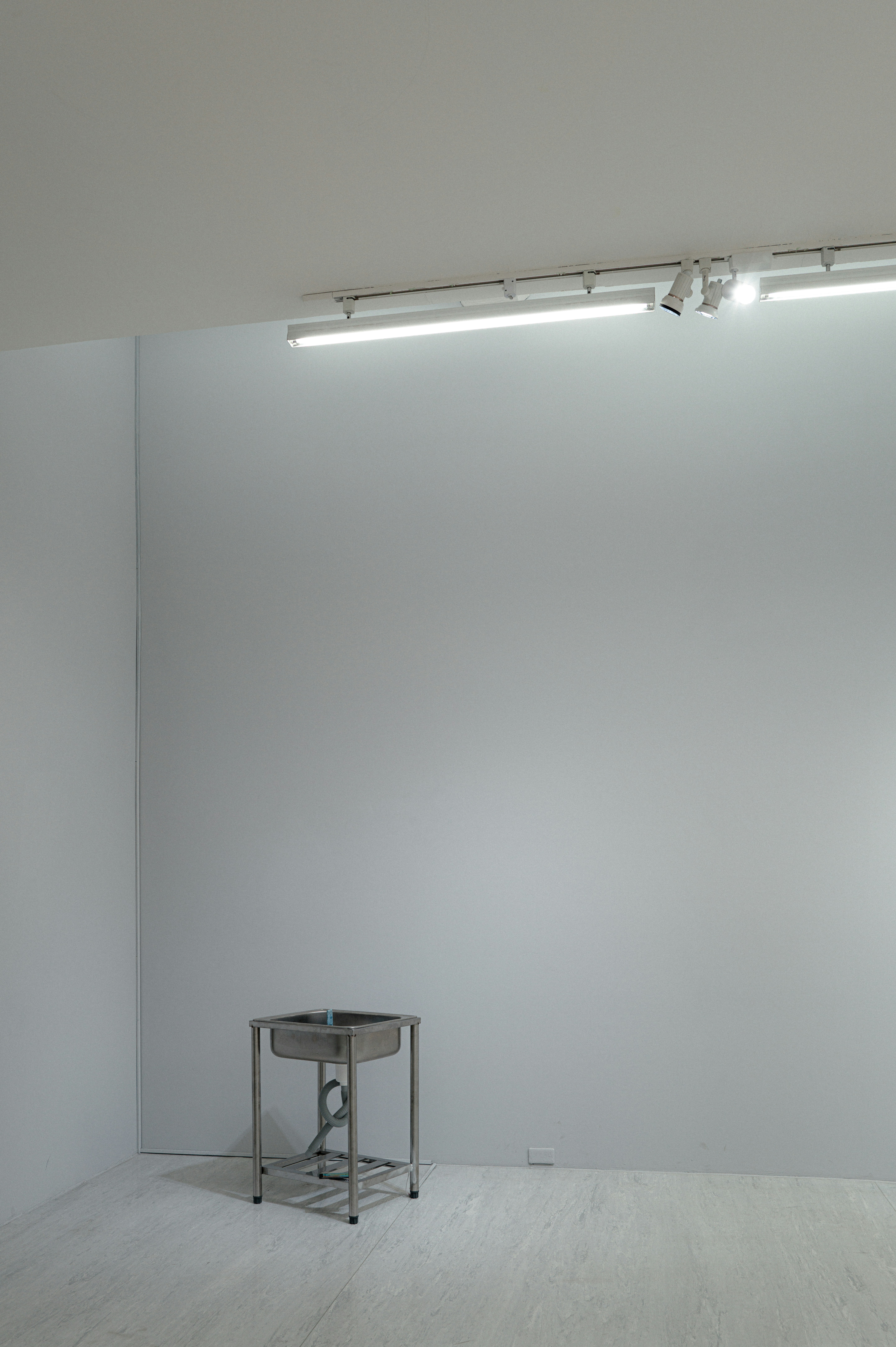 Industrial Still Life Under Harsh Gallery Lights
